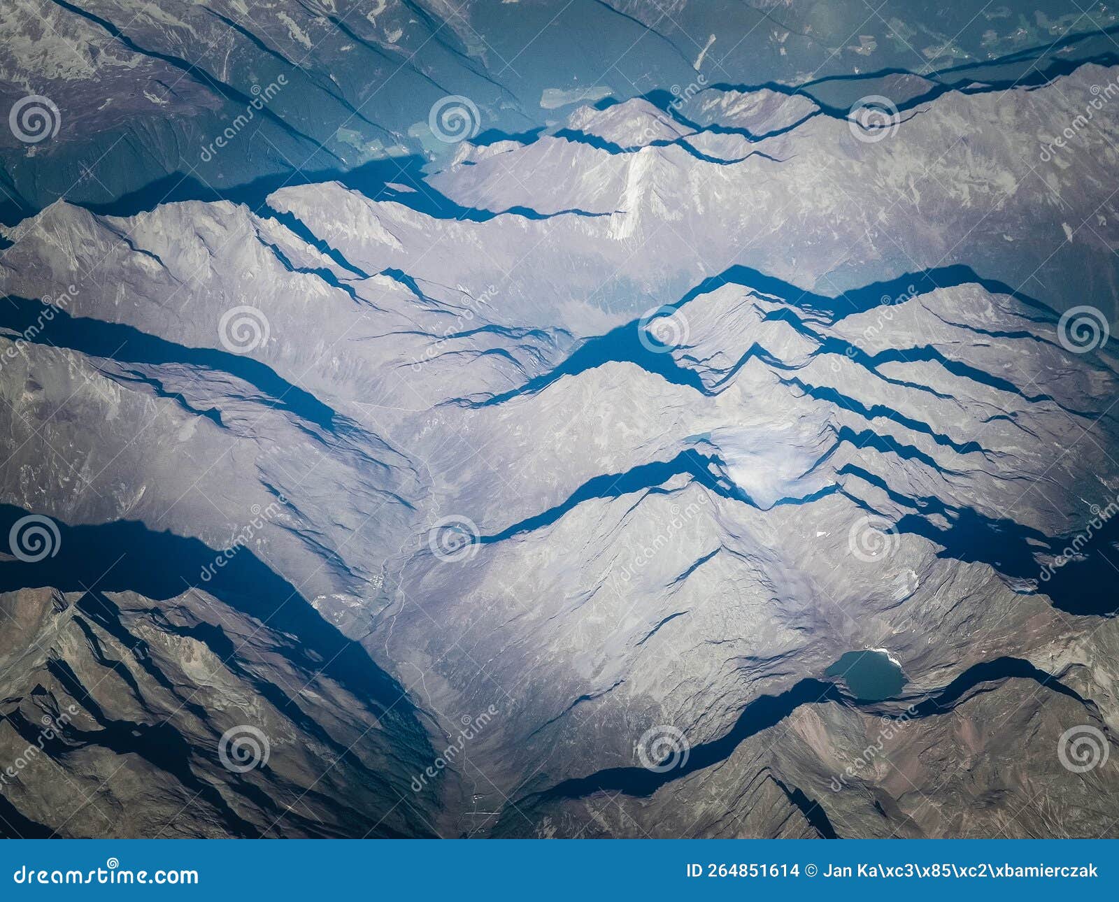 Alps from plane window stock photo. Image of alps, environmental ...