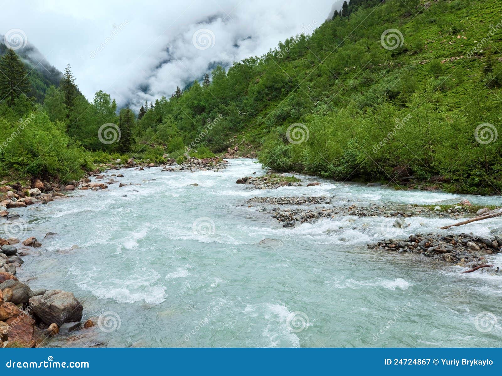 Alps river summer view stock image. Image of austria - 24724867