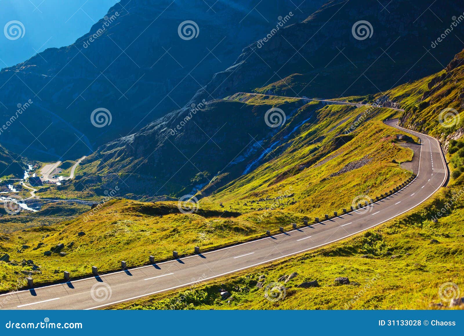 Alps road stock photo. Image of summer, scenic, switzerland - 31133028