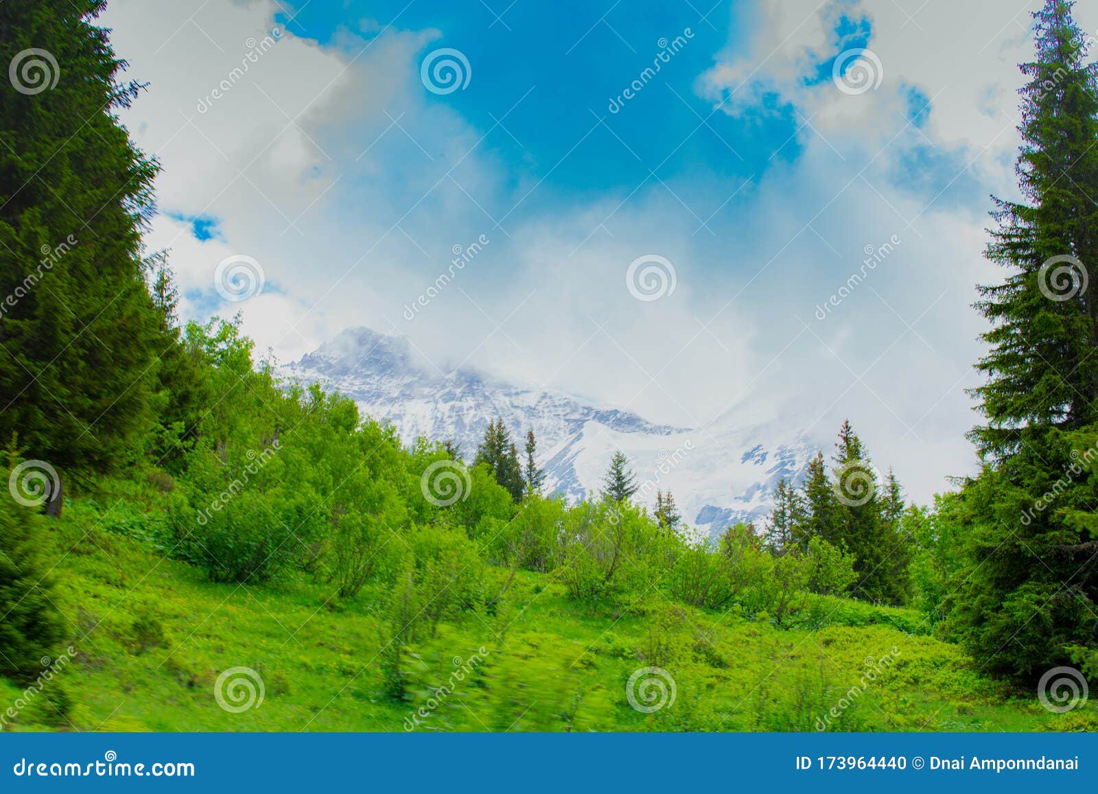 Alps in the Spring, Switzerland Stock Photo - Image of mountains, peaks ...