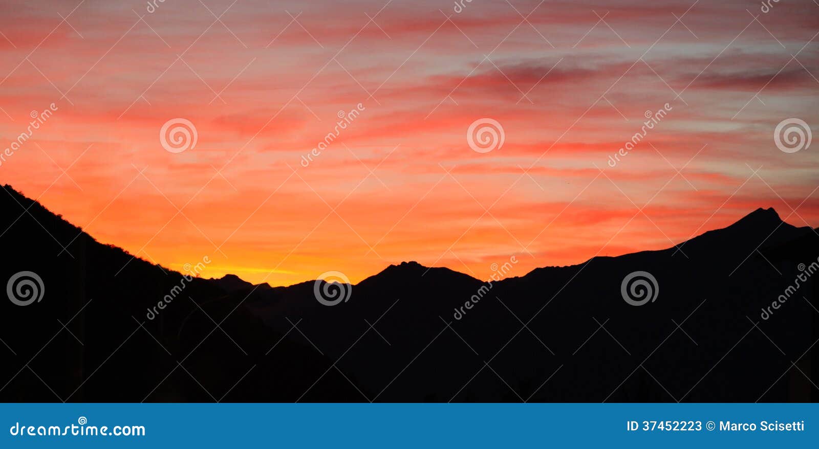 Alps Sunset stock image. Image of sunset, heat, inspiration - 37452223