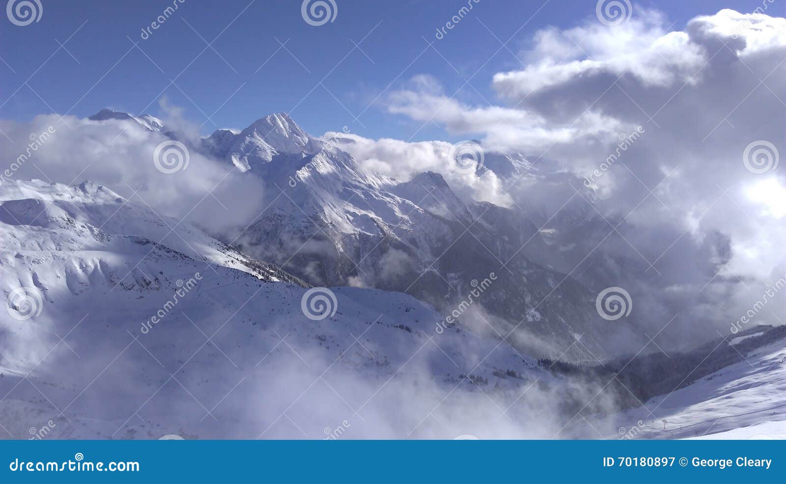 Alps stock image. Image of shallwe, view, beautiful, snow - 70180897