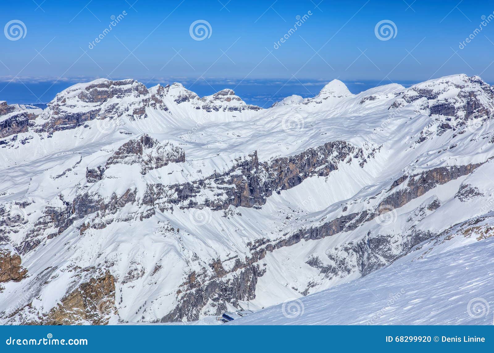 Alps, View from the Top of Mt. Titlis in Switzerland Stock Photo ...