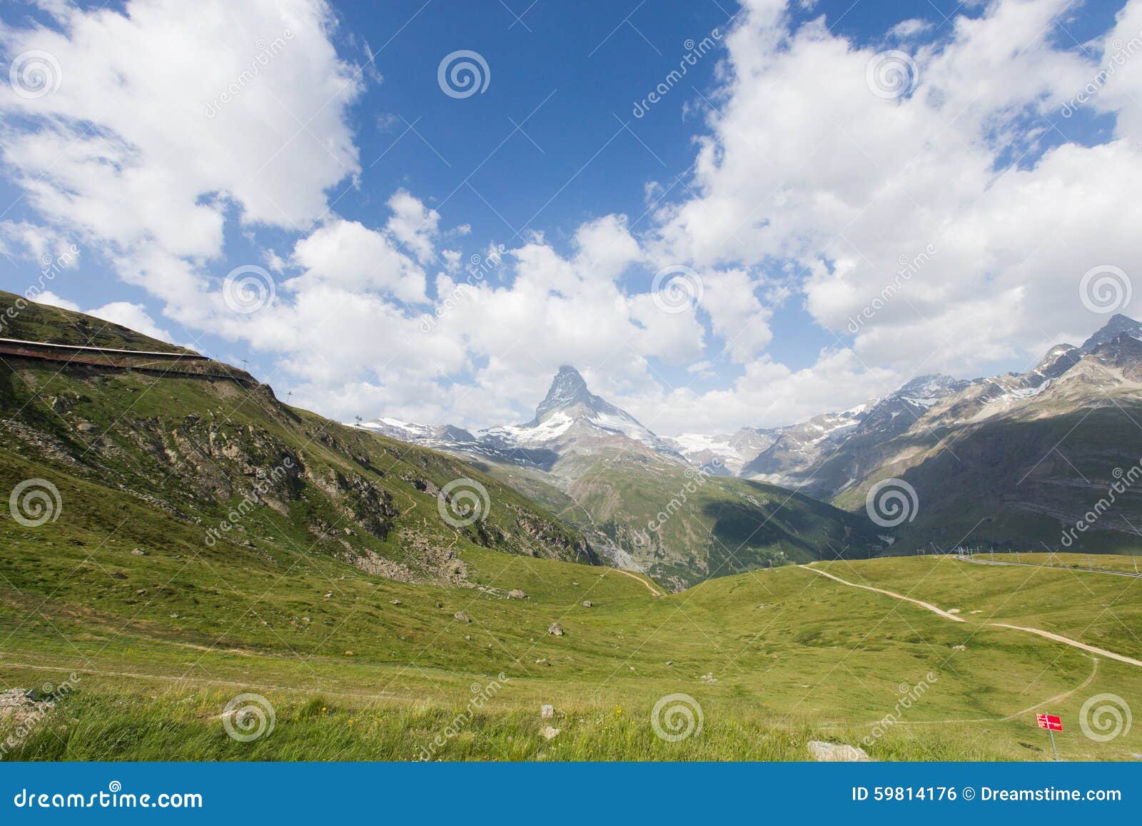 Alps in Zermatt stock photo. Image of peak, swiss, switzerland - 59814176