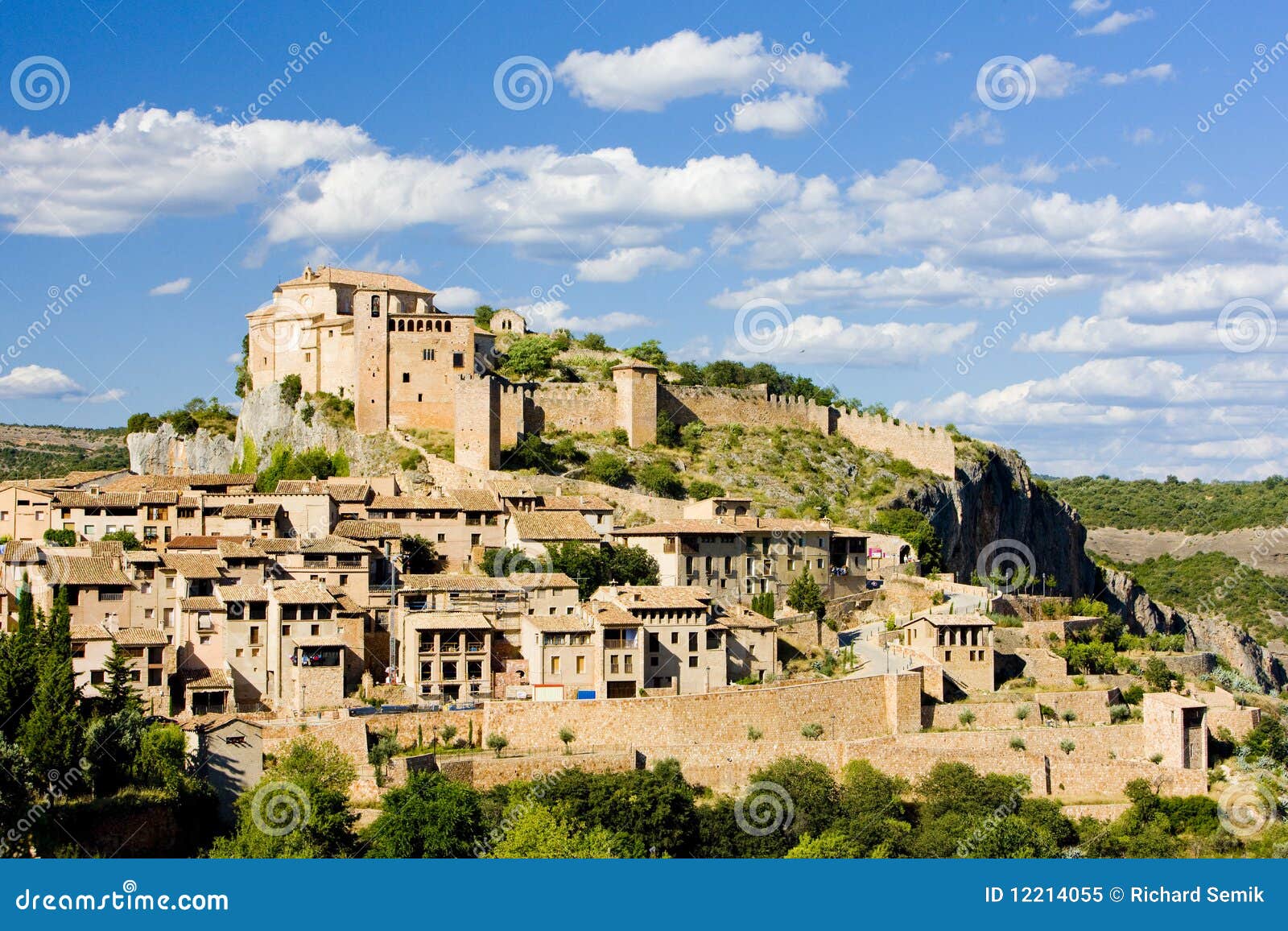 Alquezar stock image. Image of villages, house, spain - 12214055