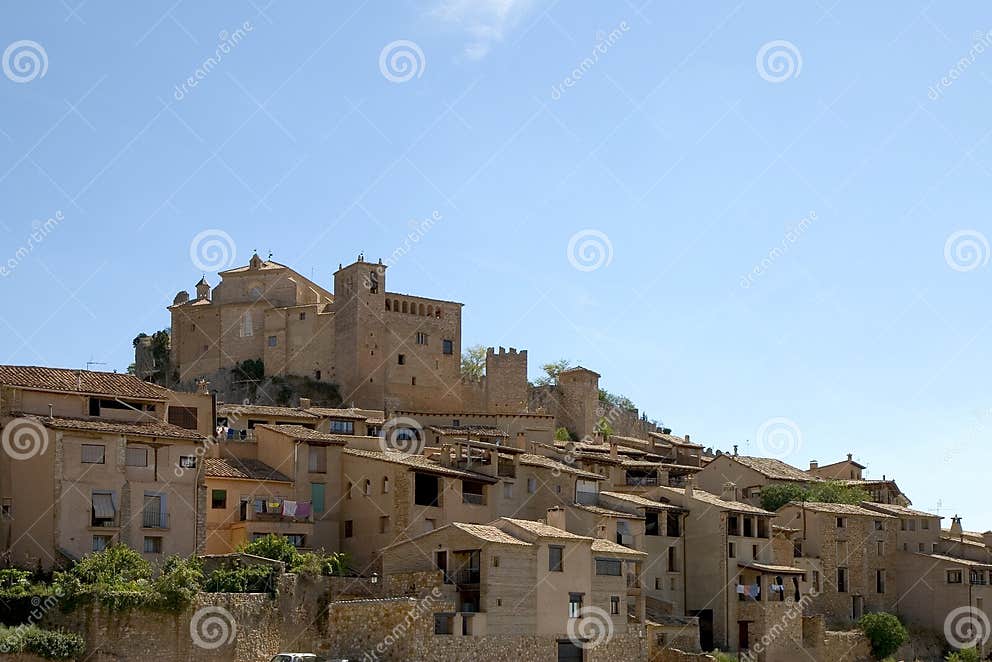 Alquezar, Huesca, Spain stock image. Image of heritage - 1422607