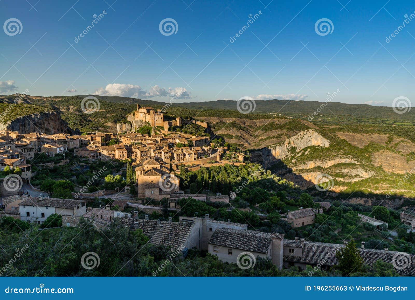 Alquezar view, Spain editorial stock photo. Image of destination ...