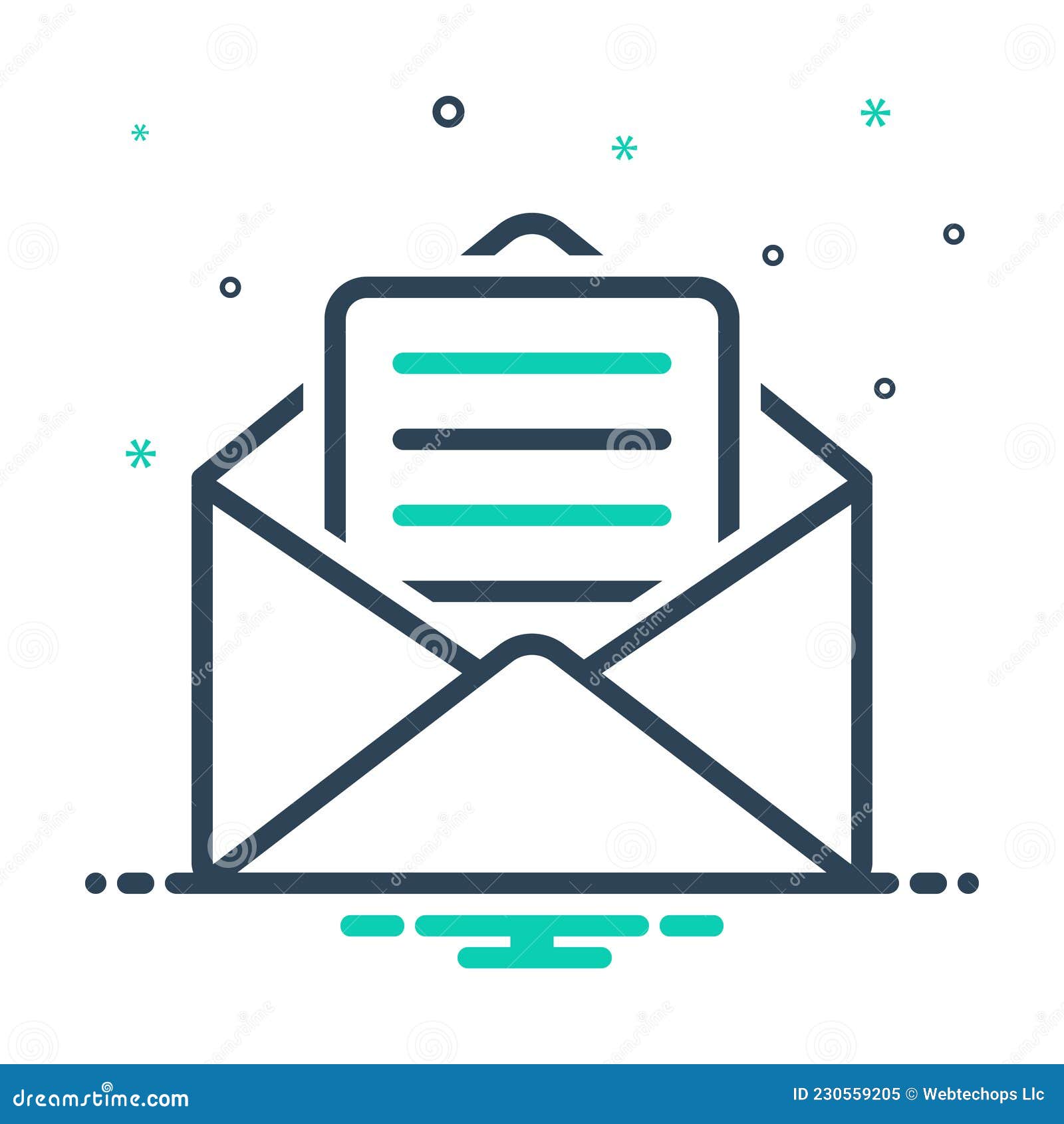 Mix Icon for Already, Beforehand and Letter Stock Vector - Illustration ...