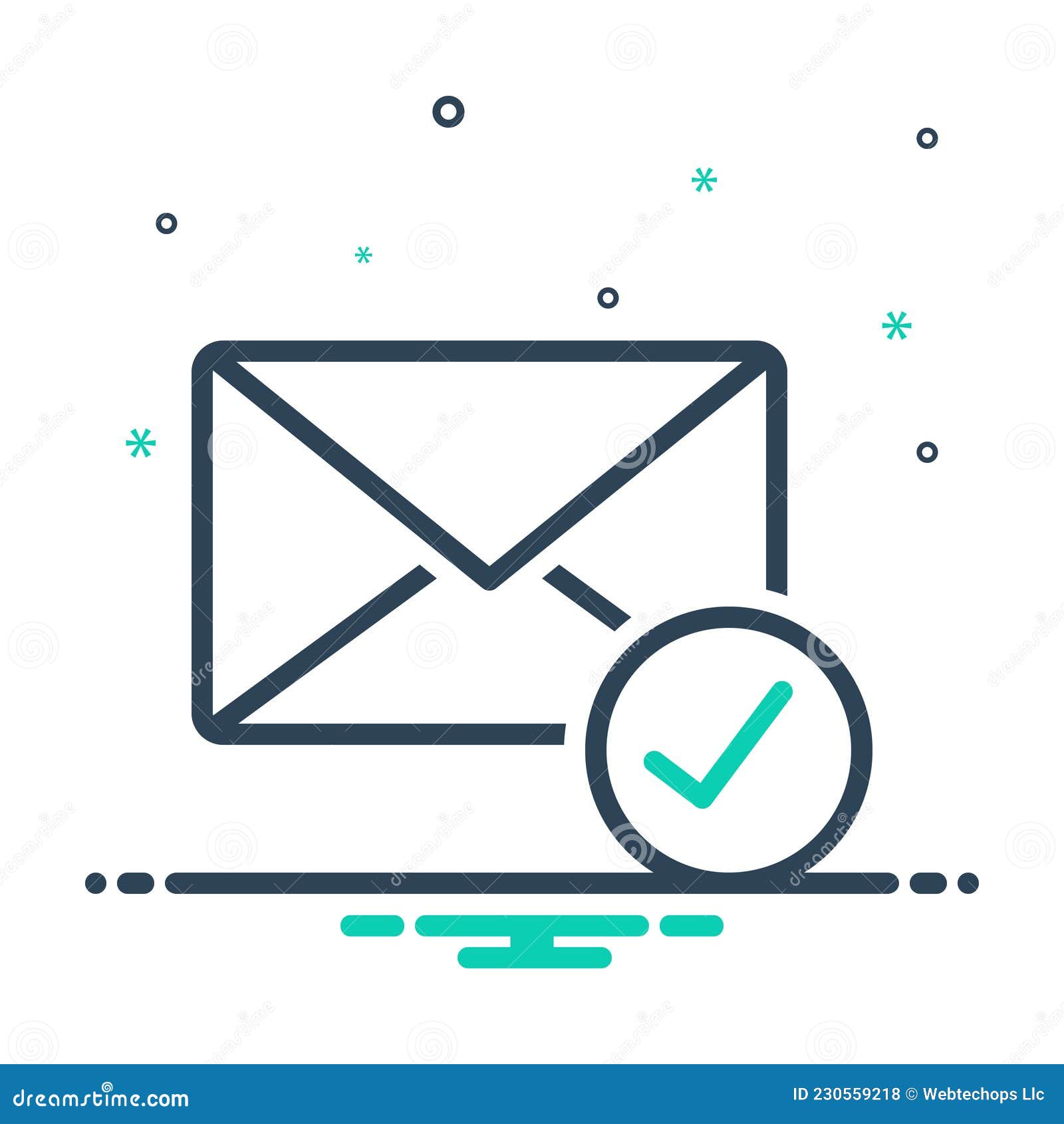 Mix Icon for Already, Email and Selected Stock Vector - Illustration of ...