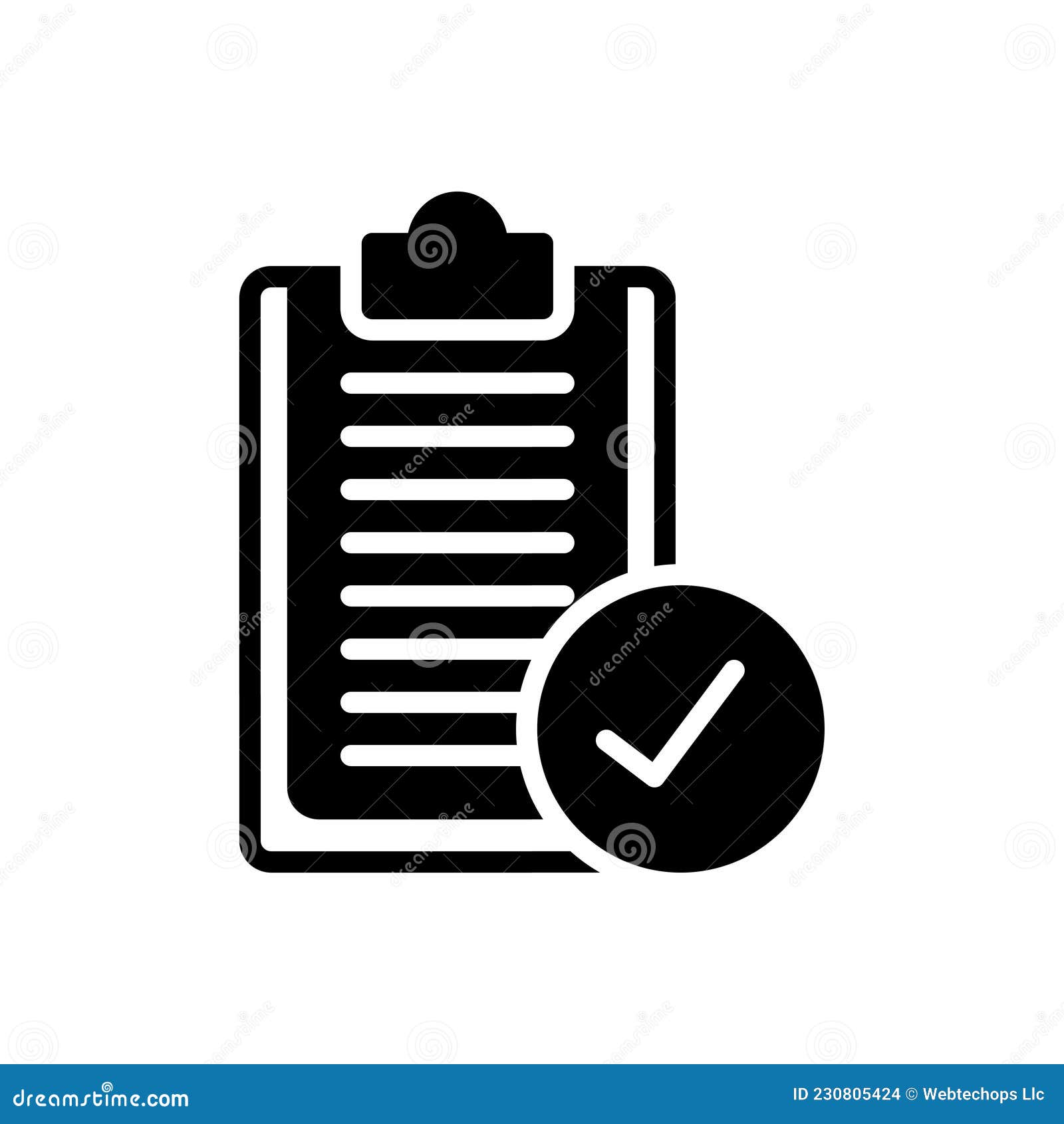 Black Solid Icon for Already, Done and Complete Stock Vector ...