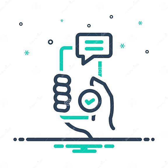 Mix Icon for Already, Beforehand and Message Stock Vector ...