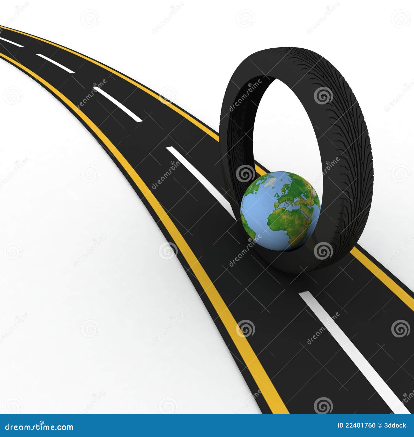 Alrededor Del Mundo En Las Ruedas Stock de ilustración - Ilustración de ...