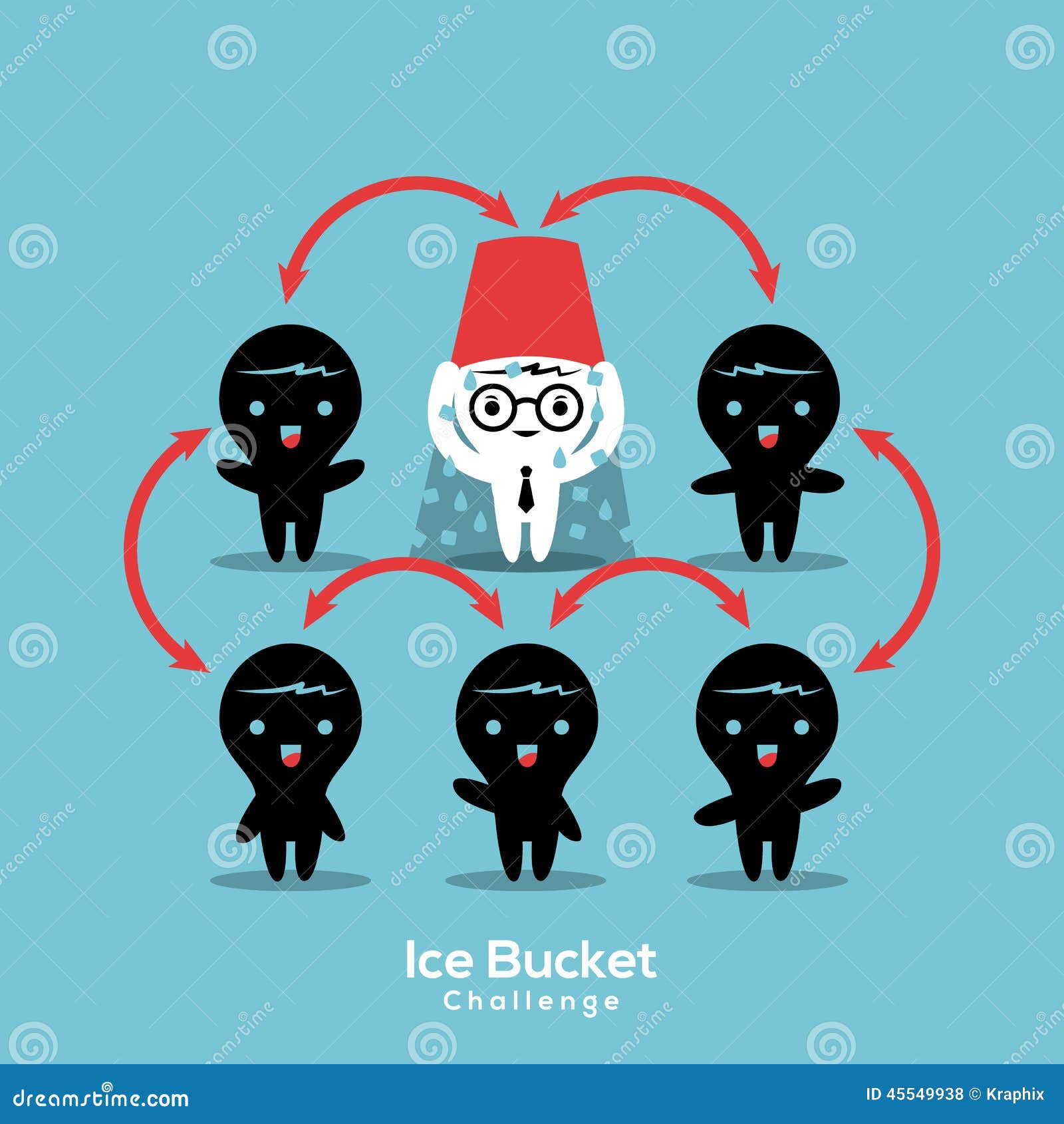Als Ice Bucket Challenge Concept Illustration Stock Vector ...