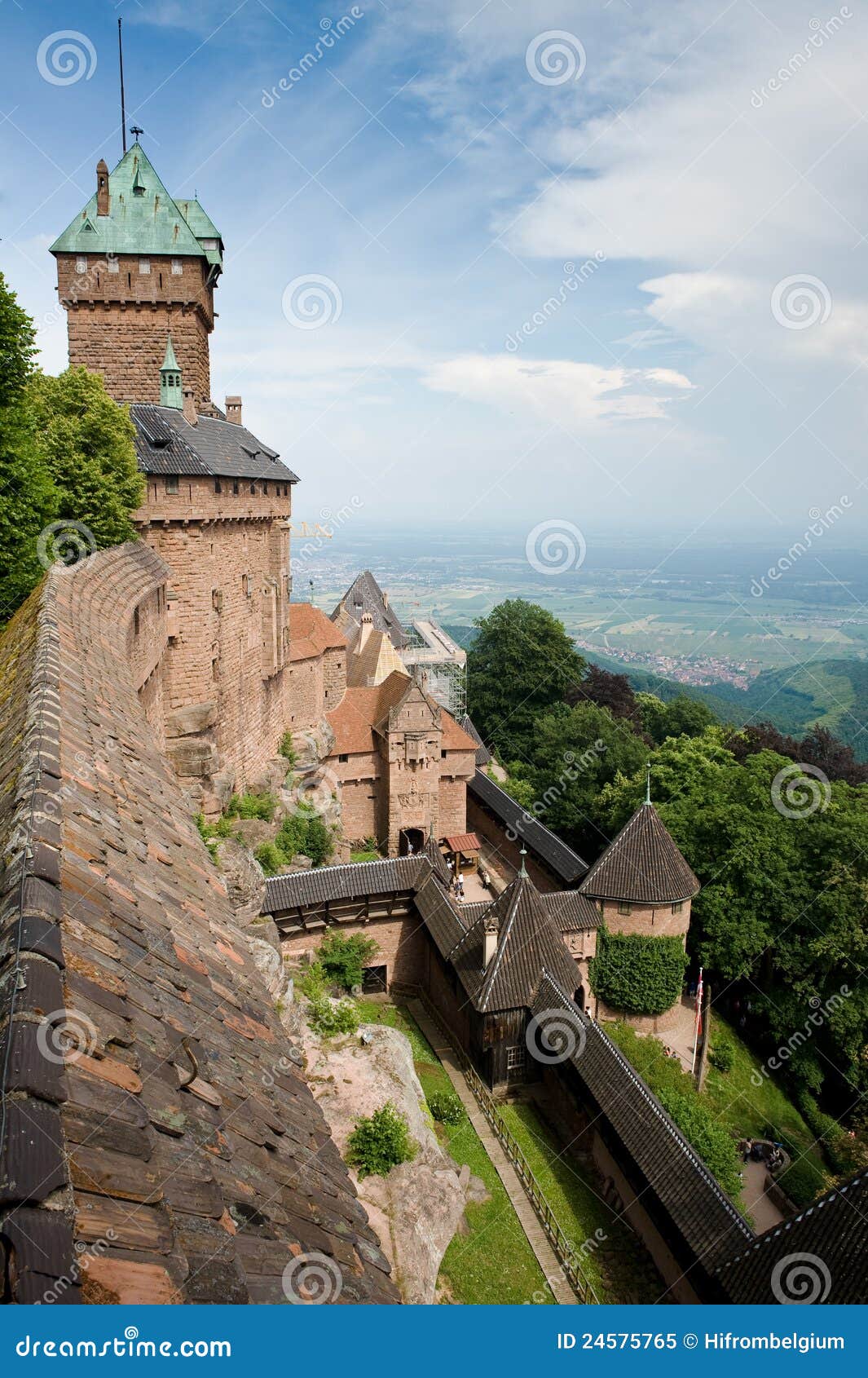 Alsace View from Haut Koenigsbourg Castle Stock Image - Image of ...