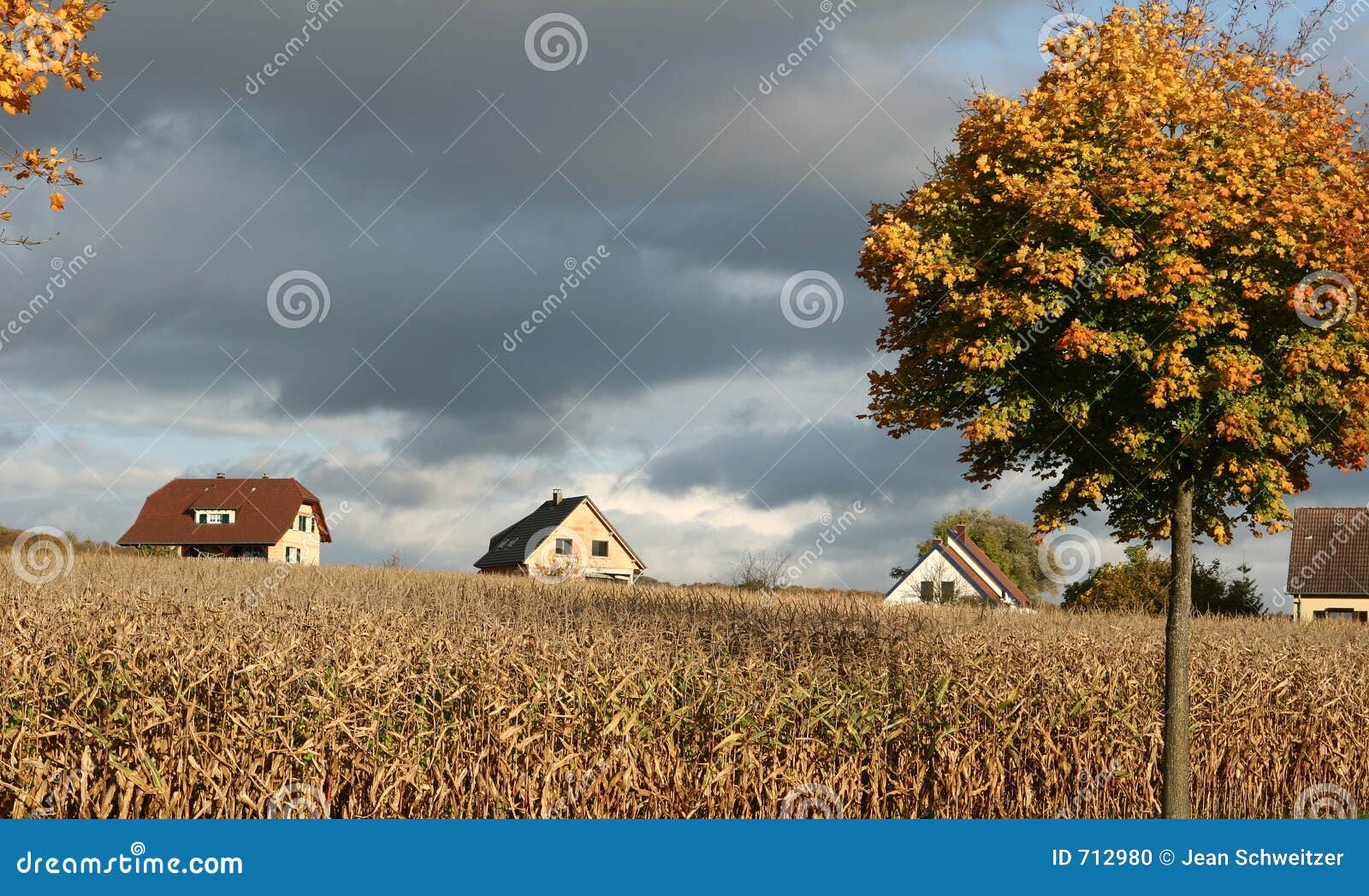 Alsacian village stock photo. Image of house, landscapes - 712980