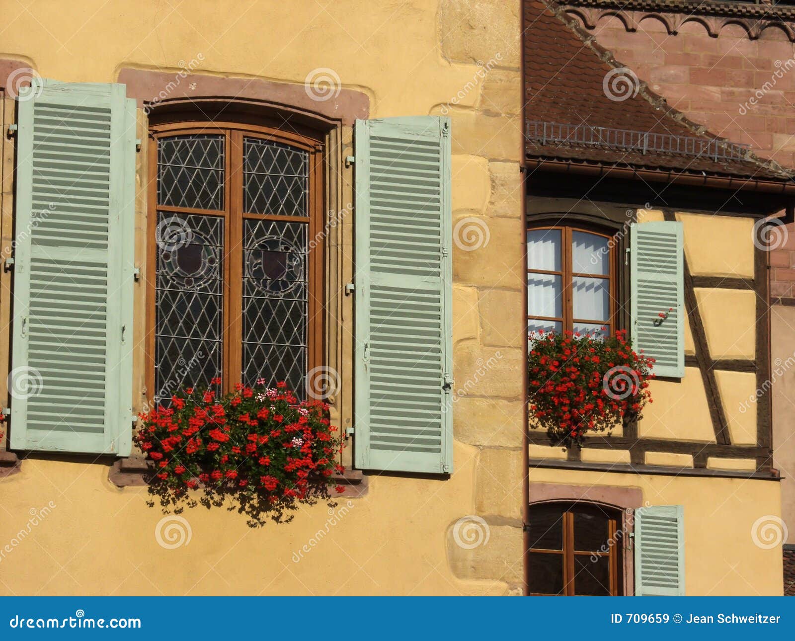 Alsacian Vineyards Village House Stock Image - Image of france, french ...