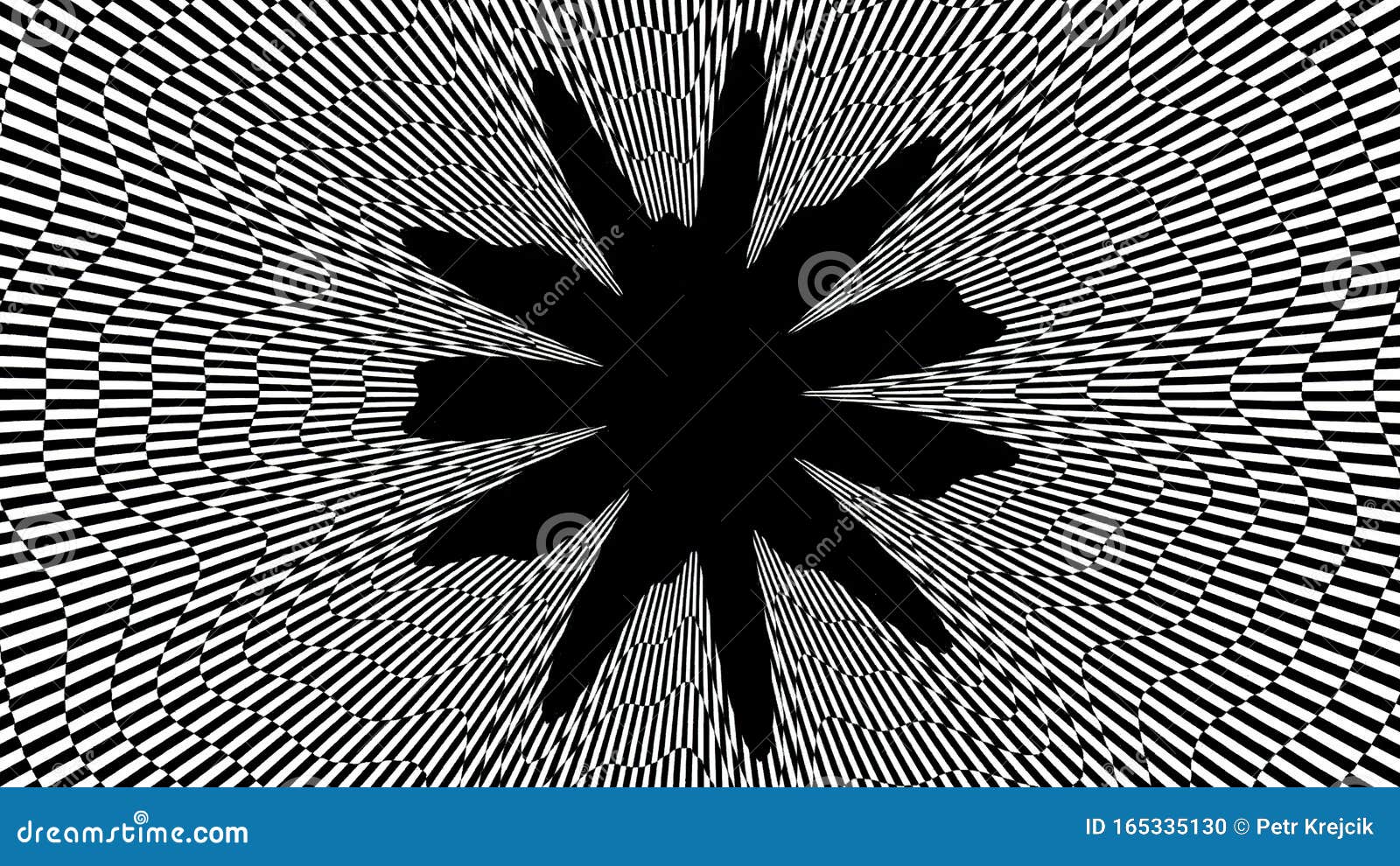 Black and White Radial Checker Illustration Stock Illustration ...