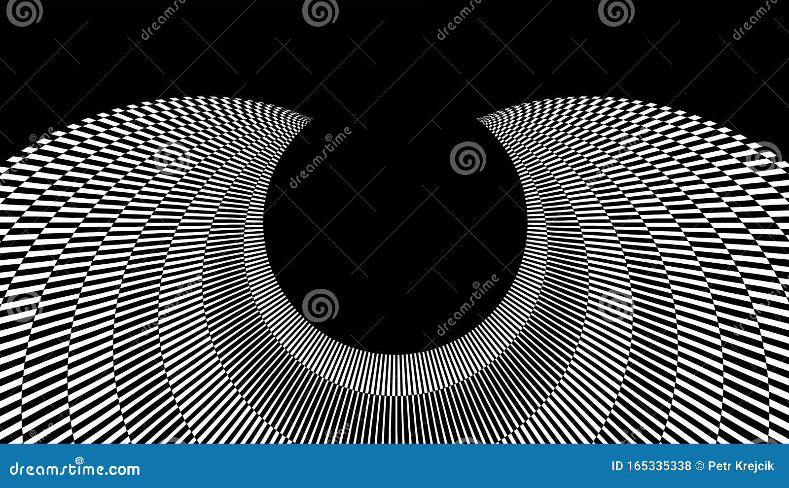 Black and White Radial Checker Illustration Stock Illustration ...