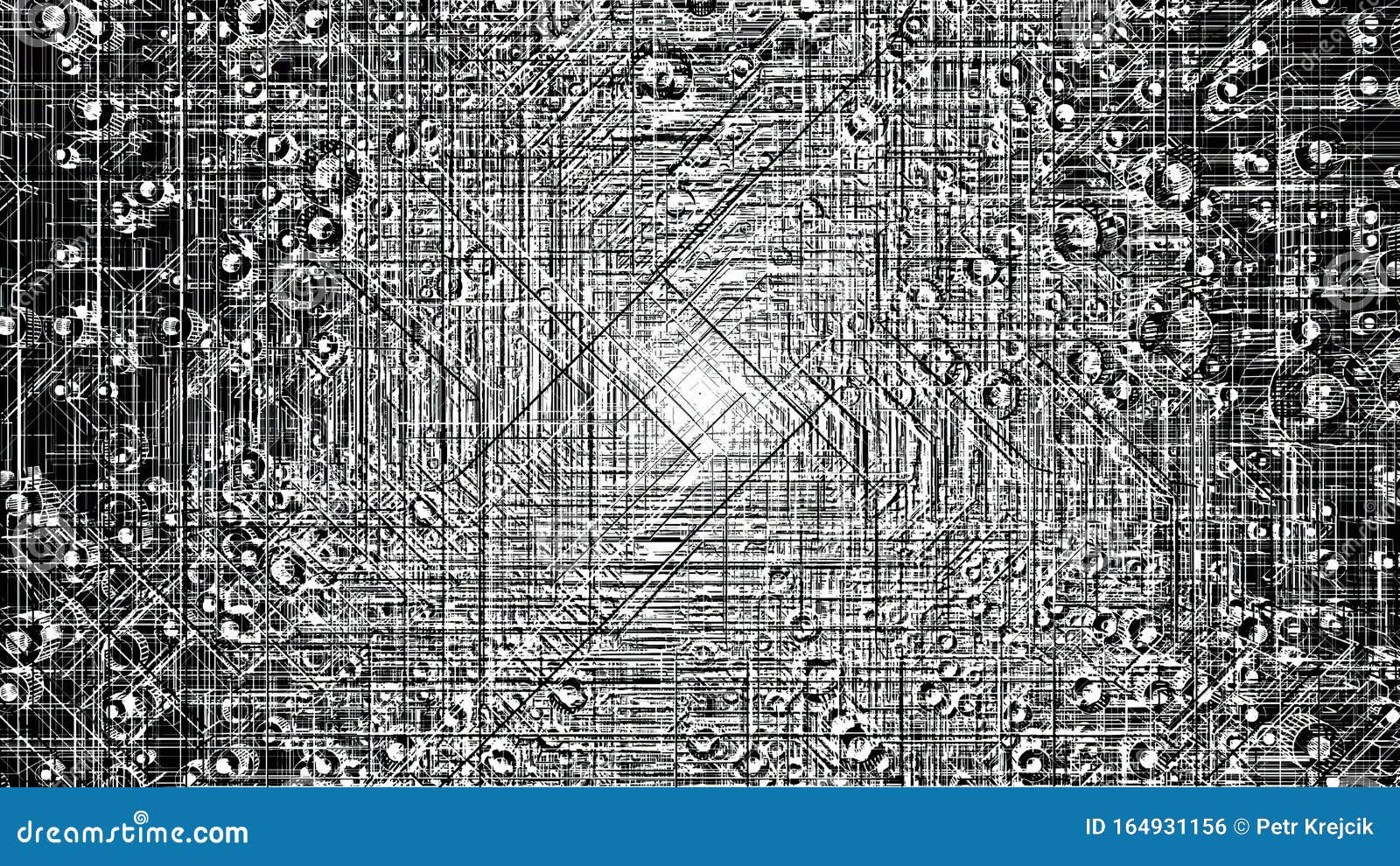 Black and White Wire Texture Background - 3D Illustration Stock ...