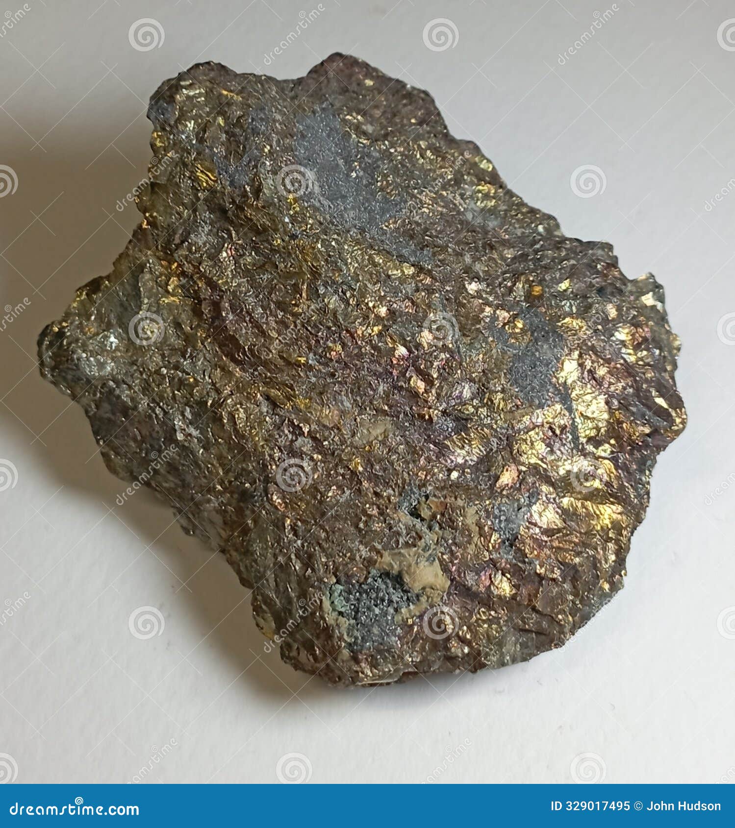 Chalcopyrite Specimen, an Ore of Copper and Iron Stock Image - Image of ...