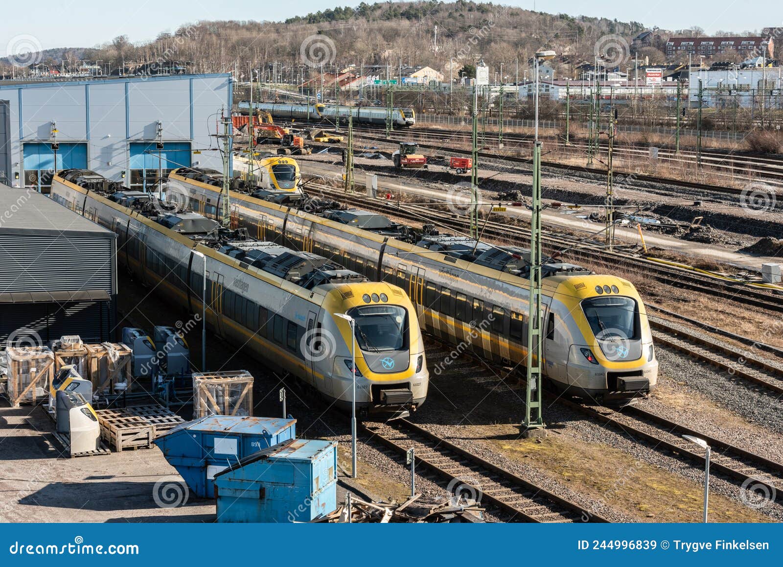Alstom Coradia Nordic X61 Passenger Train at a Depot.. Editorial Stock ...