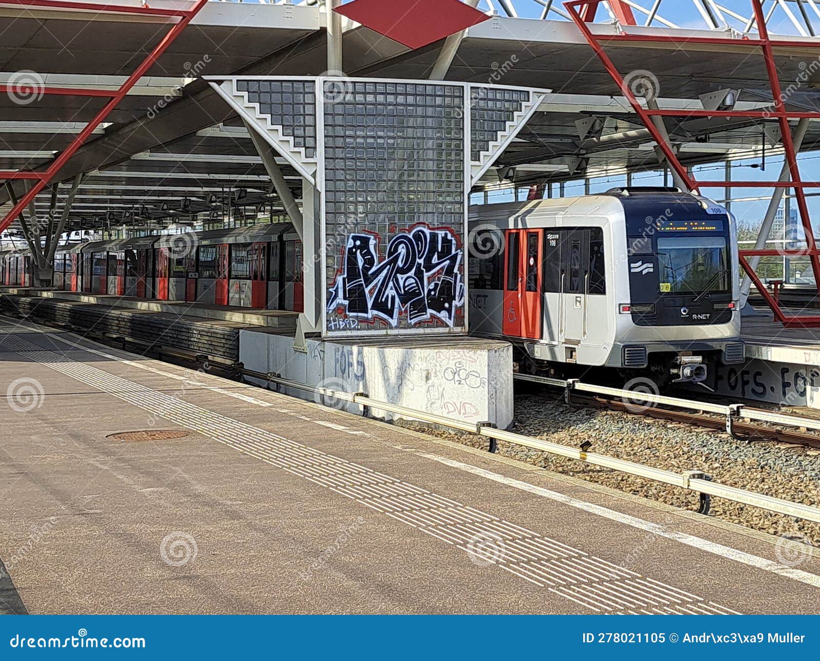 Alstom Metropolis Metro Car Type M5 of the GVB in Amsterdam Editorial ...