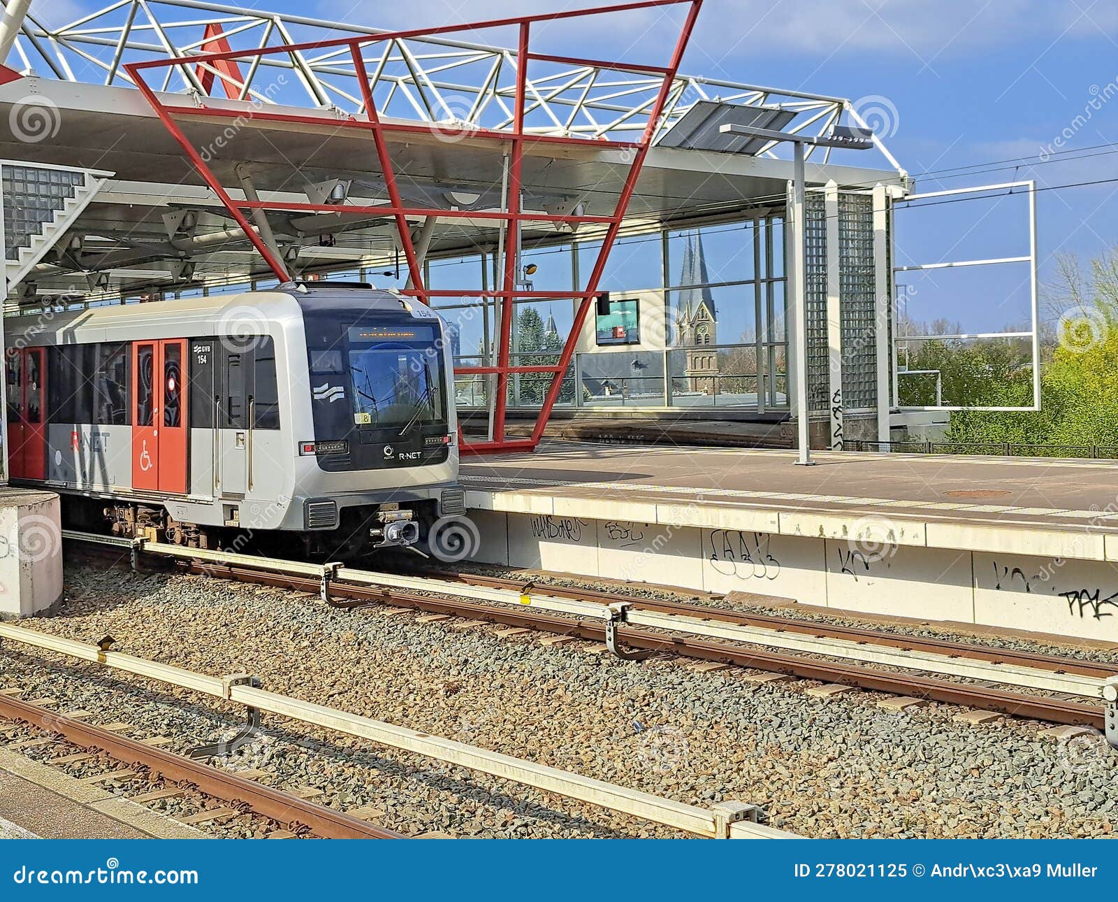 Alstom Metropolis Metro Car Type M5 of the GVB in Amsterdam Editorial ...