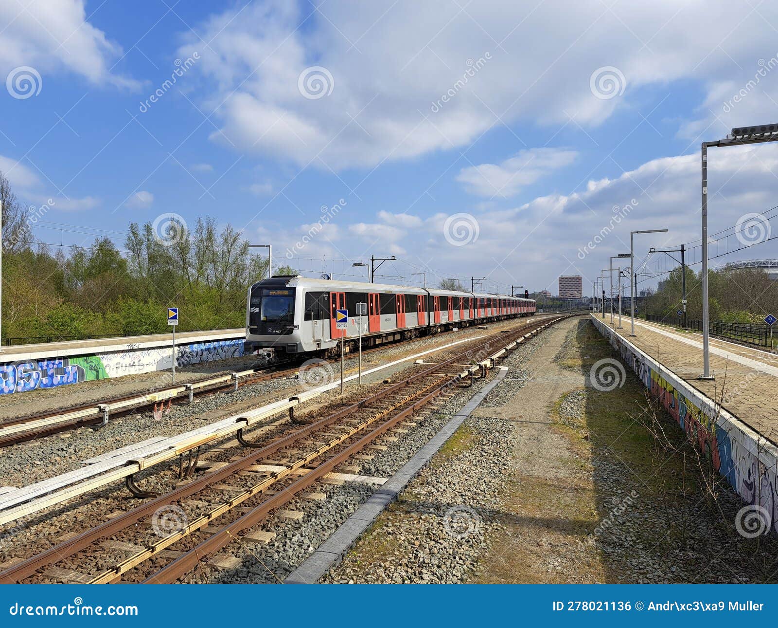 Alstom Metropolis Metro Car Type M5 of the GVB in Amsterdam Editorial ...