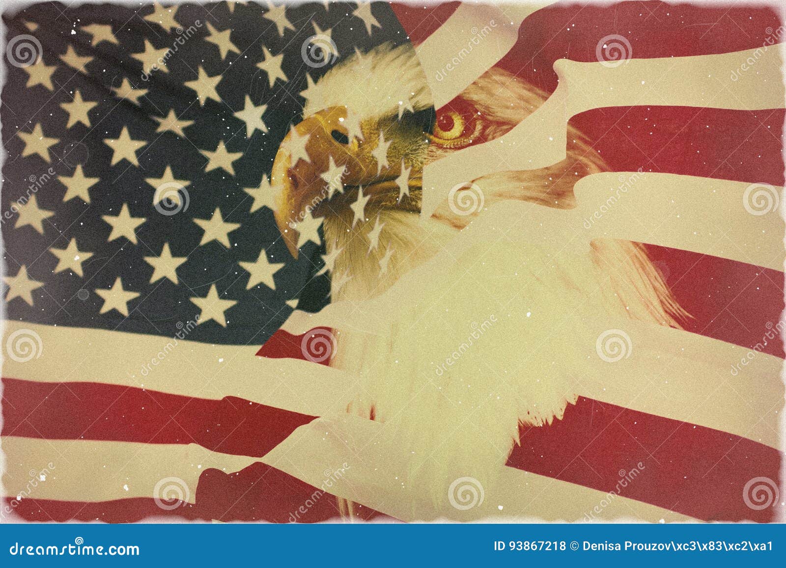 Alt, Retrostil Des US-Staats-Symbols Stock Abbildung - Illustration von ...