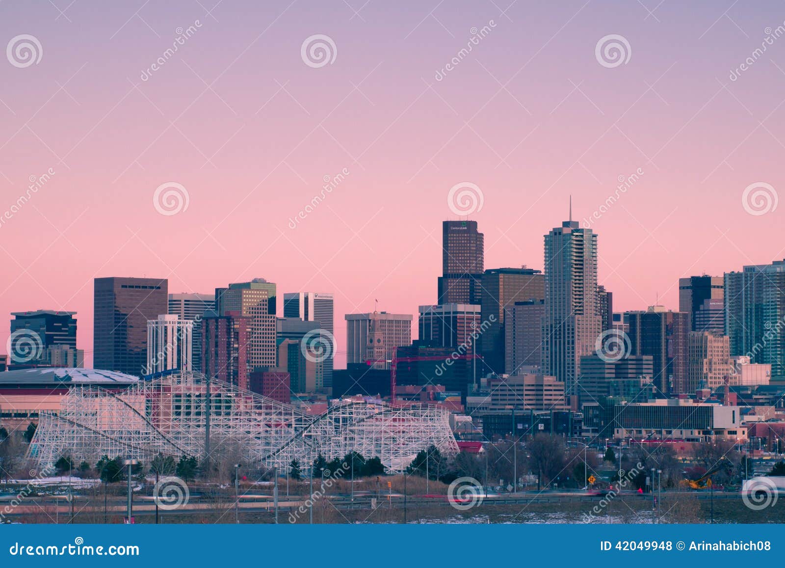 Alta Ciudad De La Milla De Denver Foto de archivo editorial - Imagen de ...
