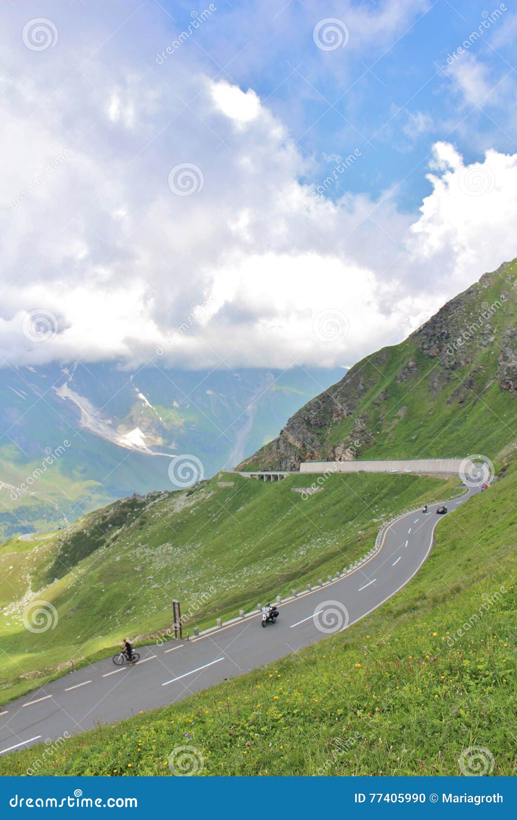 Alta Strada Alpina Di Grossglockner, Austria Fotografia Stock ...