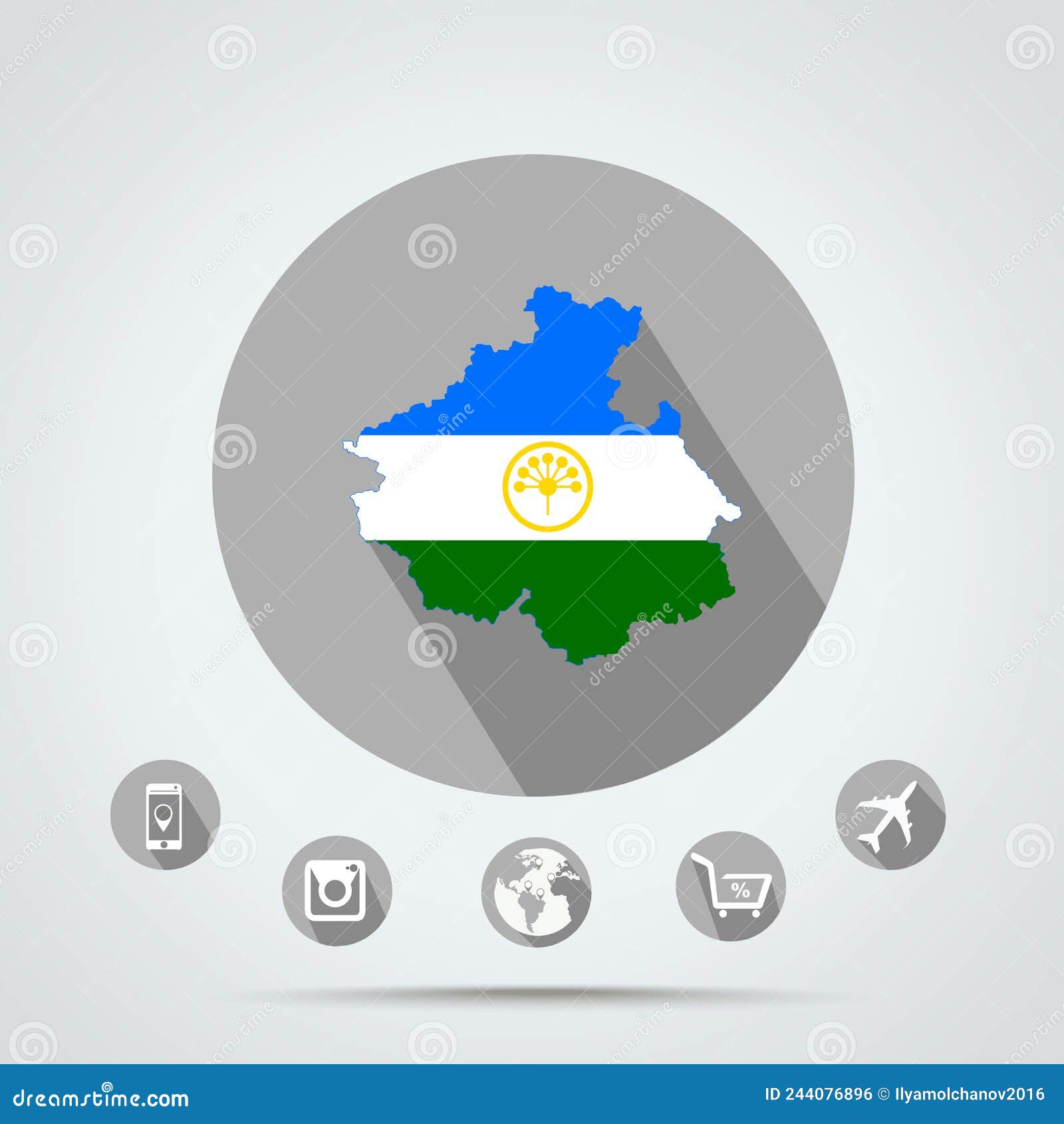 Caribbean Community Flag Vector Illustration On White Background ...