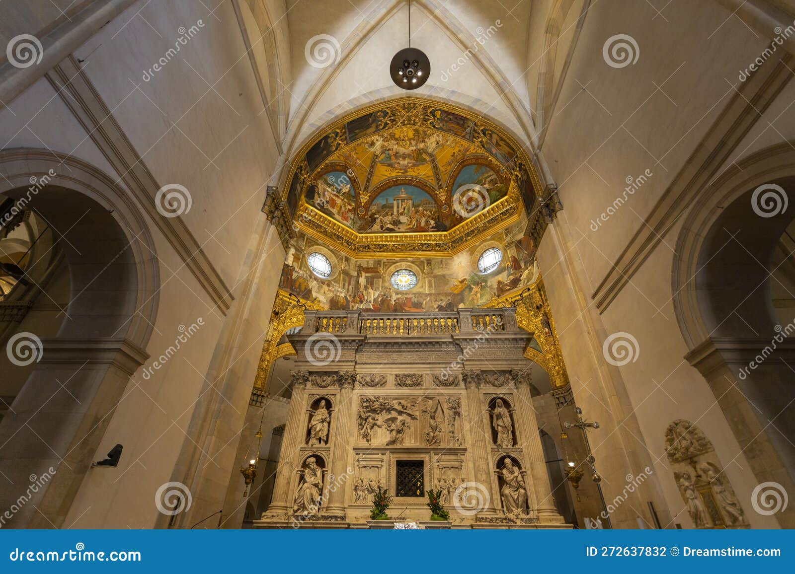 The Altar with the Apse Inside the Shrine of the Holy House of Loreto ...