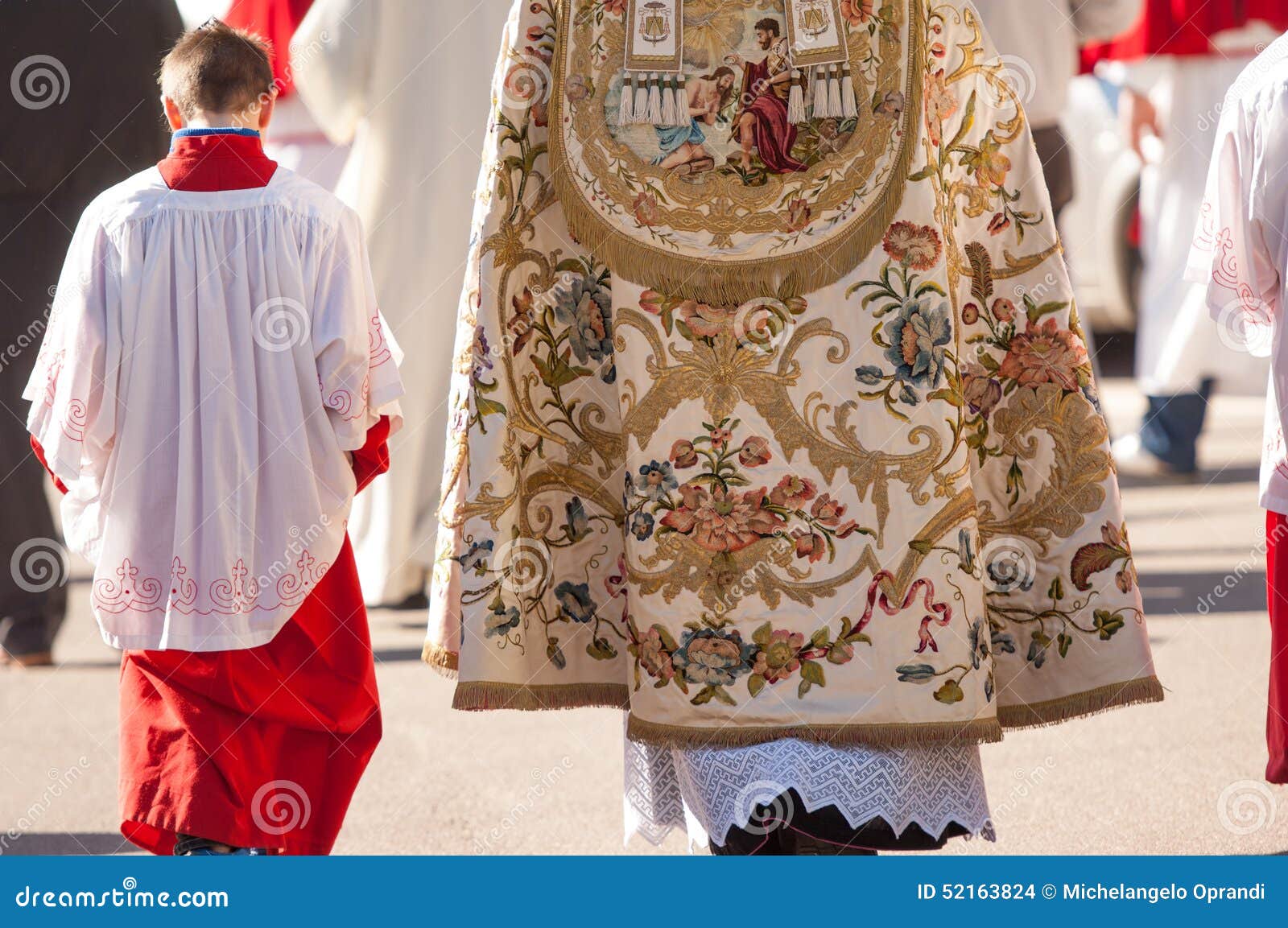 Altar boy and priest editorial stock image. Image of carrying - 52163824