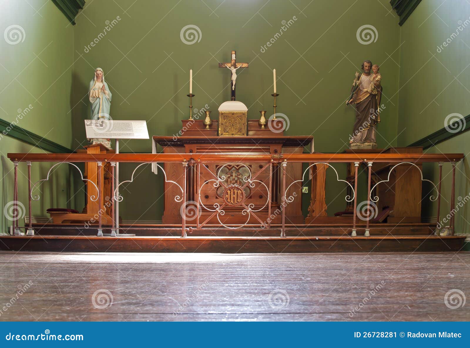 Altar in chapel stock image. Image of chapel, holly, eire - 26728281