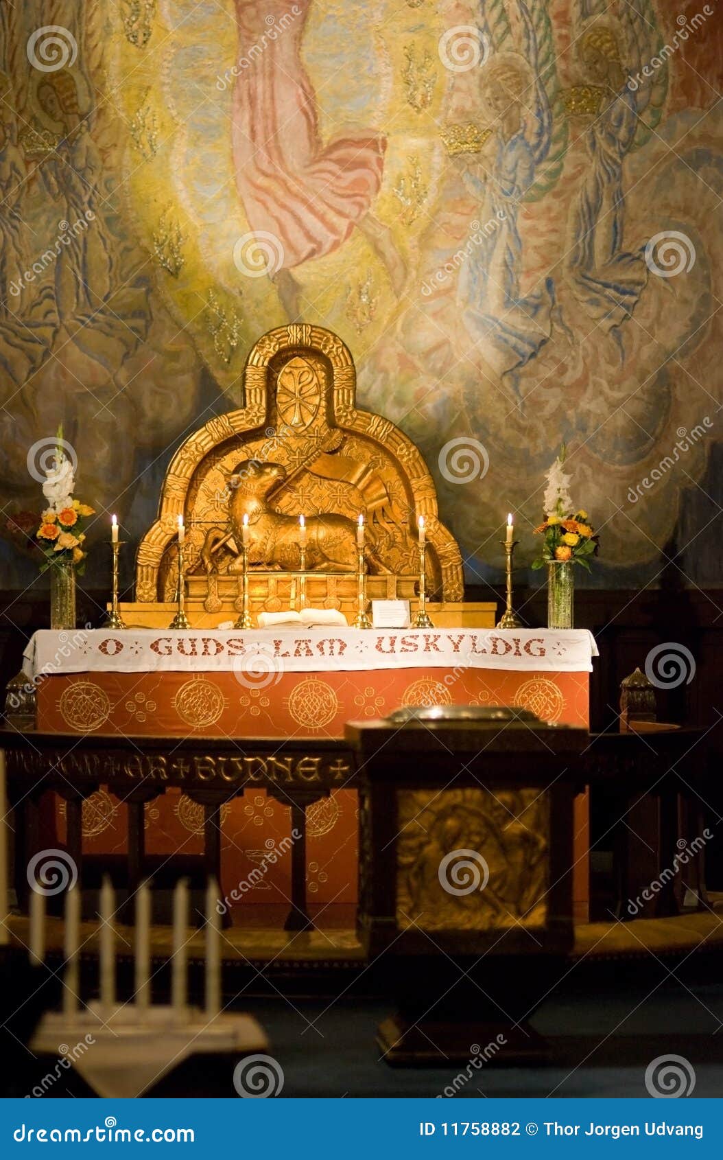 Altar in a church stock photo. Image of bekkelaget, christianity - 11758882