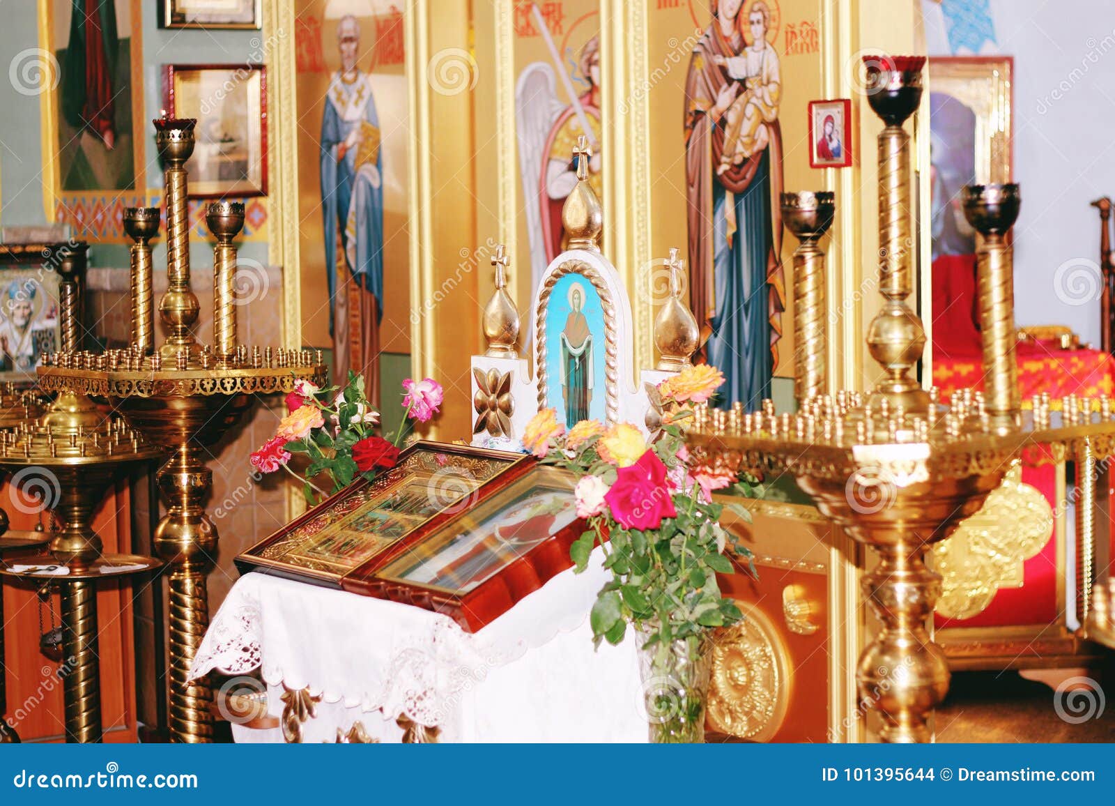The Altar in the Church editorial stock image. Image of christianity ...