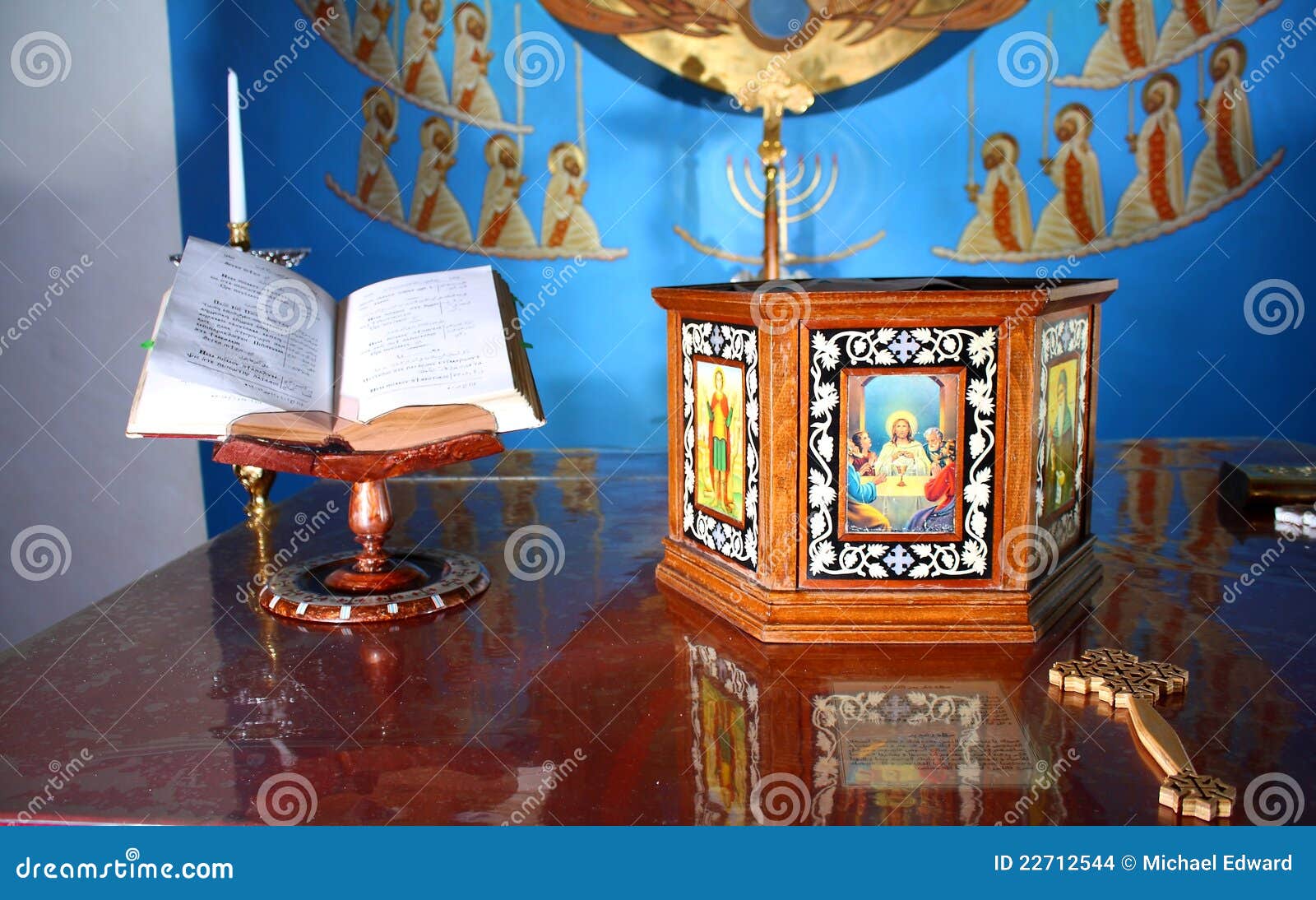 Altar coptic church stock photo. Image of mina, egyptian - 22712544