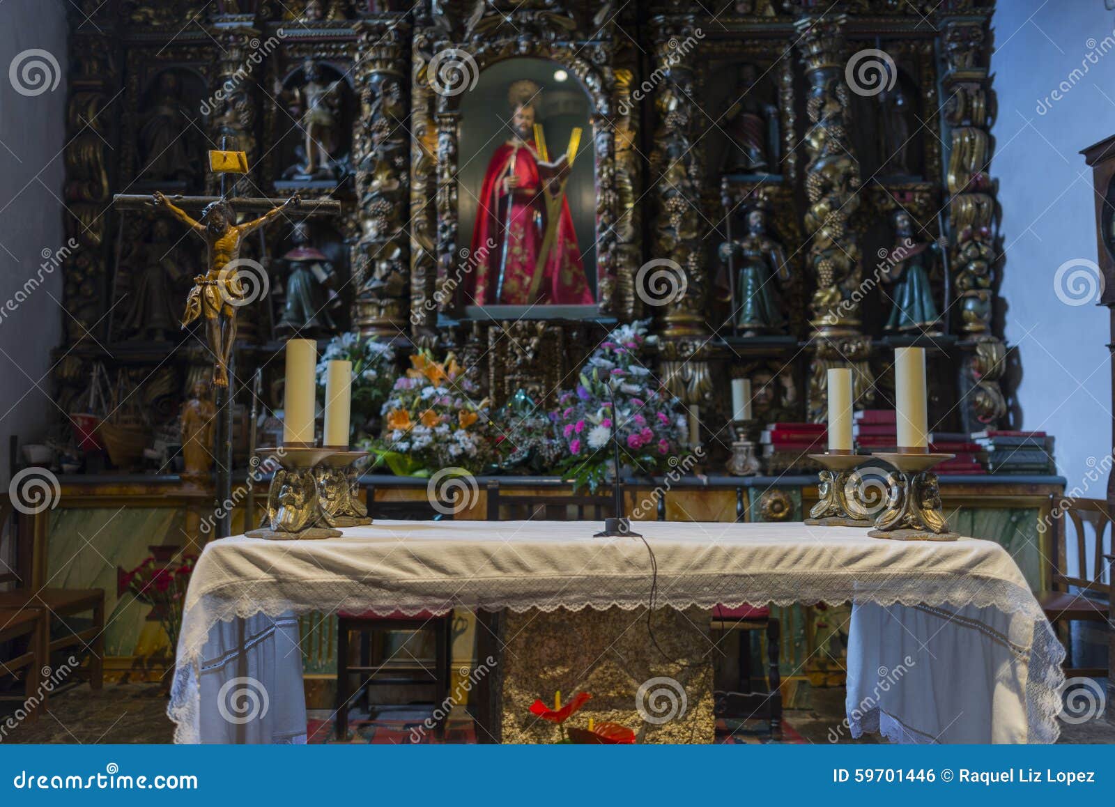 Altar. stock photo. Image of christ, prayer, mass, miracle - 59701446