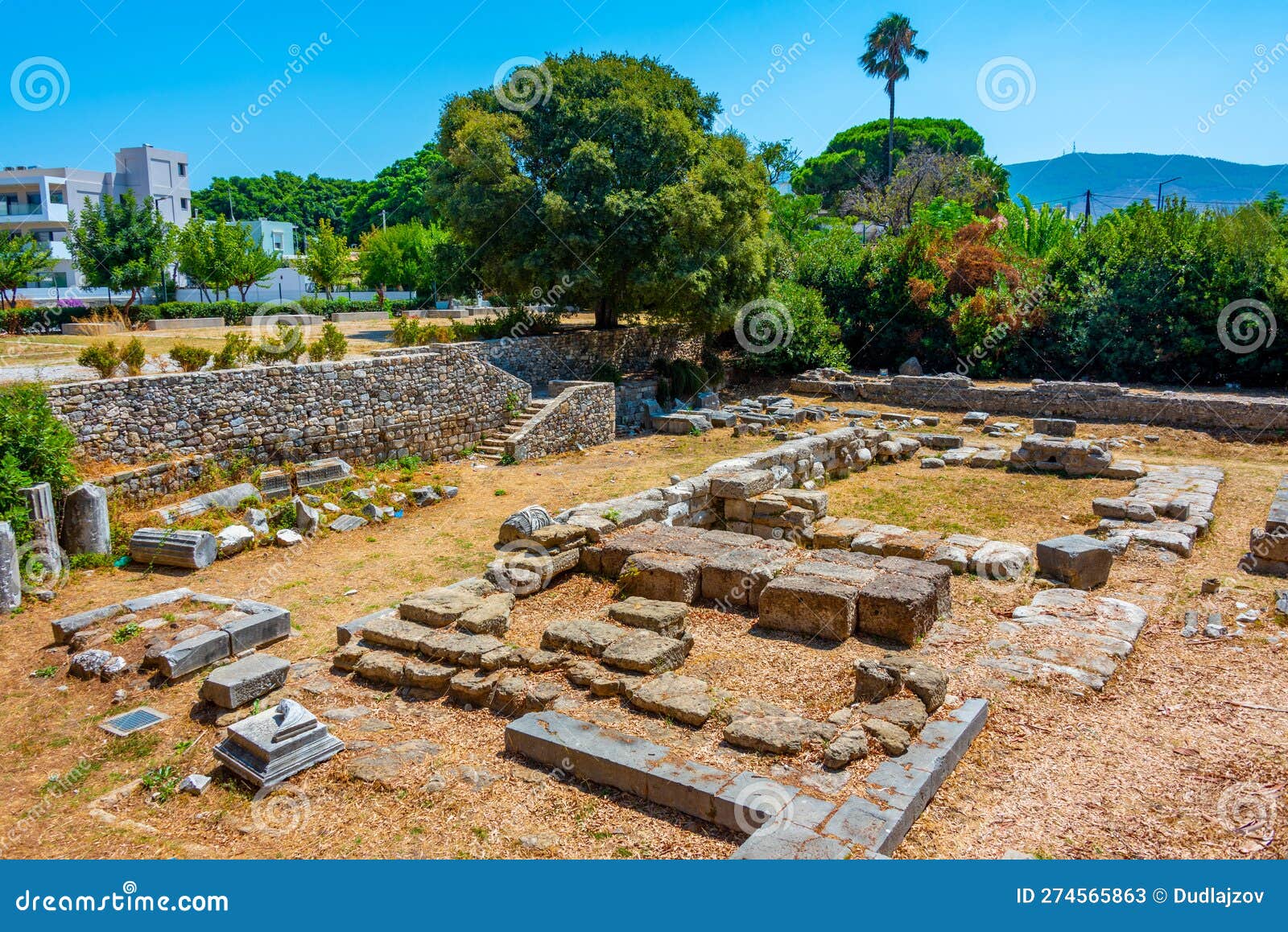 Altar of Dionysus at Greek Island Kos Stock Image - Image of roman ...