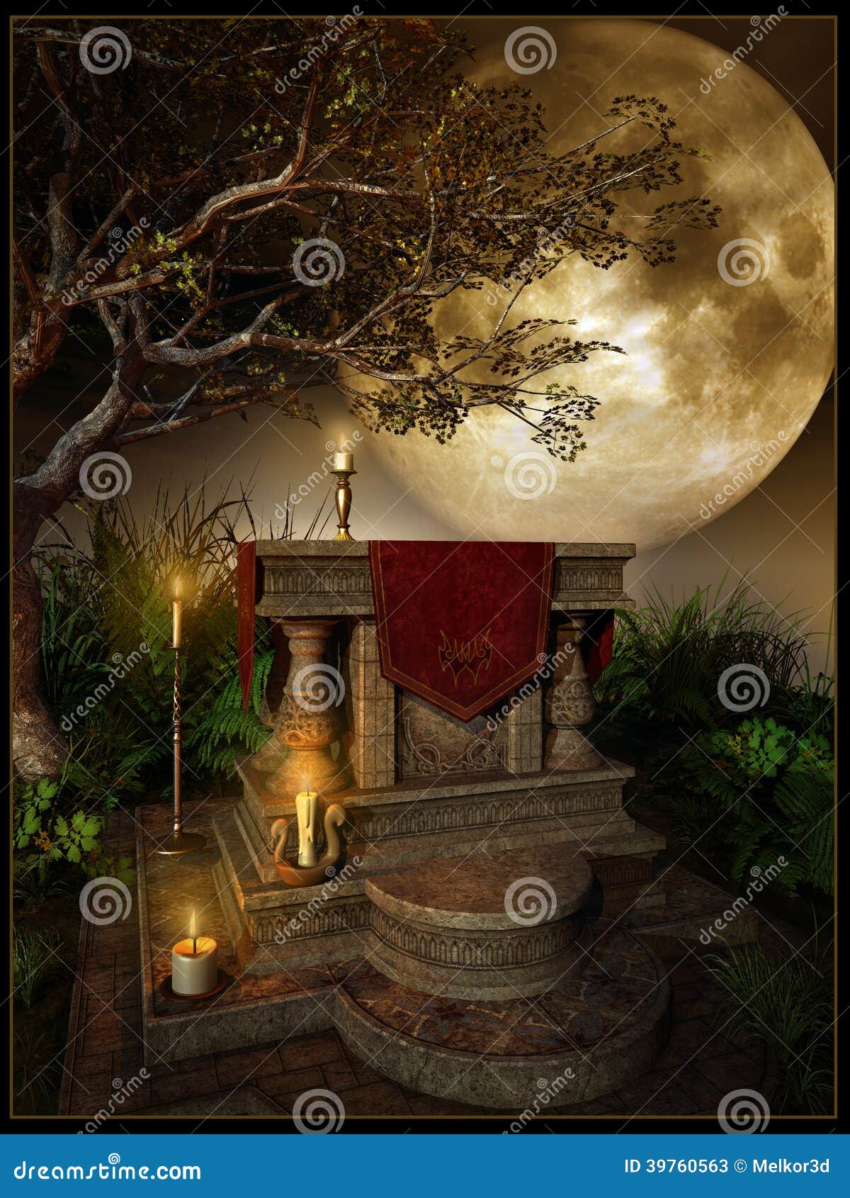 Altar In A Forest Royalty-Free Stock Photo | CartoonDealer.com #39760563