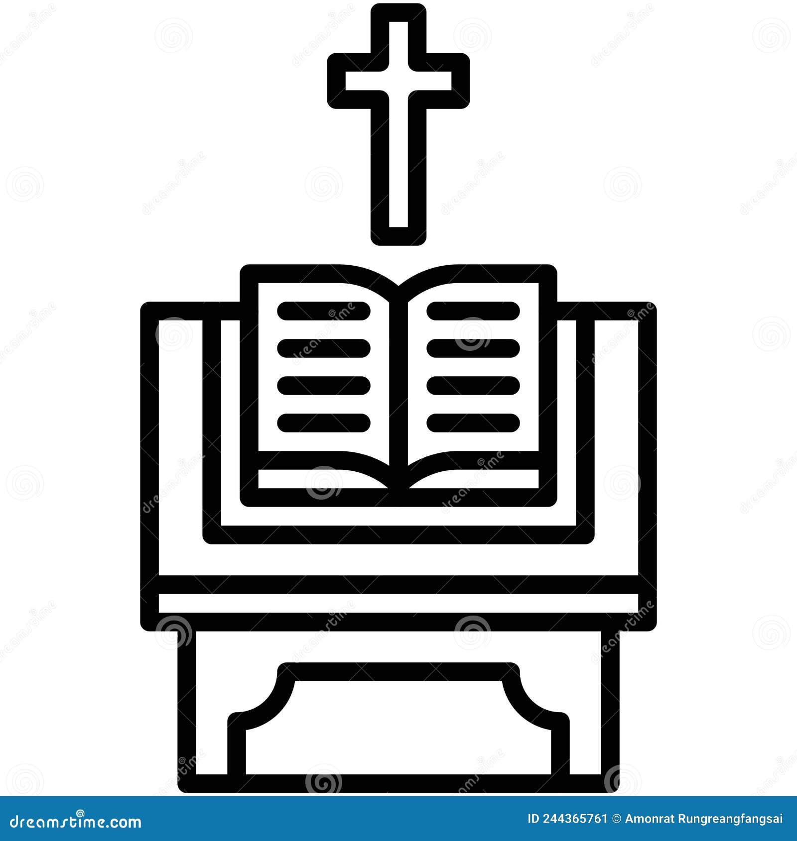 Altar Icon, Holy Week Related Vector Illustration Stock Vector ...