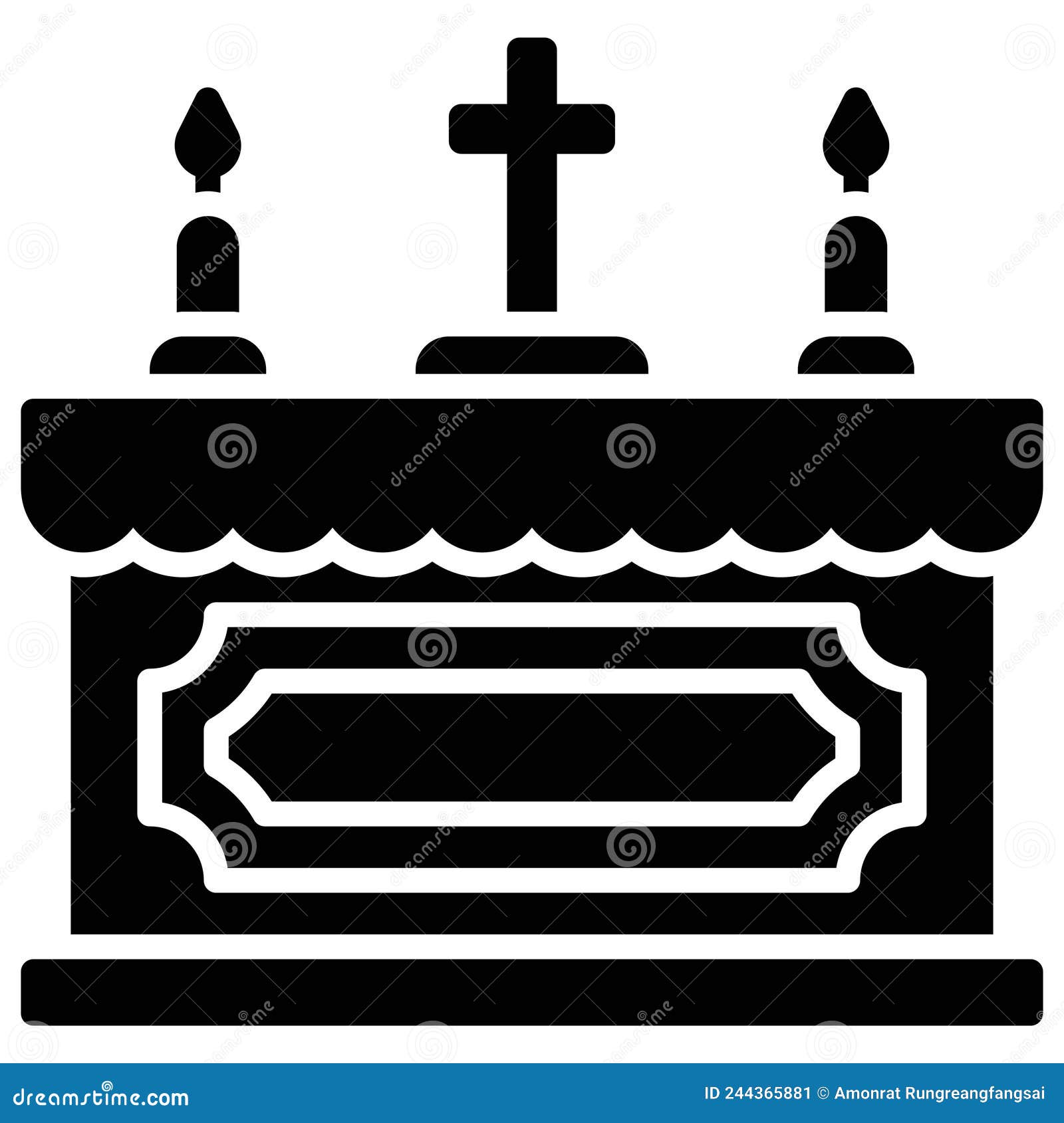 Altar Icon Vector Sign And Symbol Isolated On White Background ...