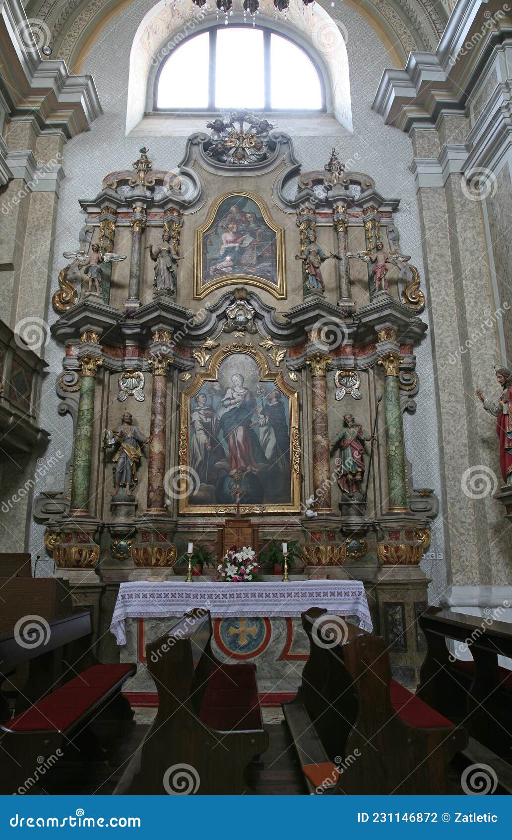 Altar of the Immaculate Conception in the Franciscan Church of St ...