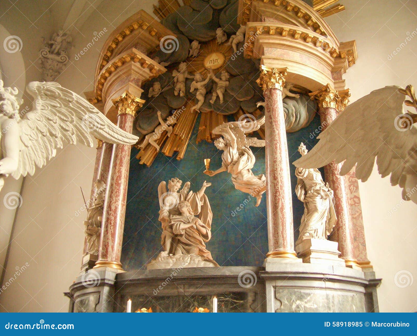 Altar Inside Vor Frelsers Kirke, Copenhagen Editorial Image - Image of ...