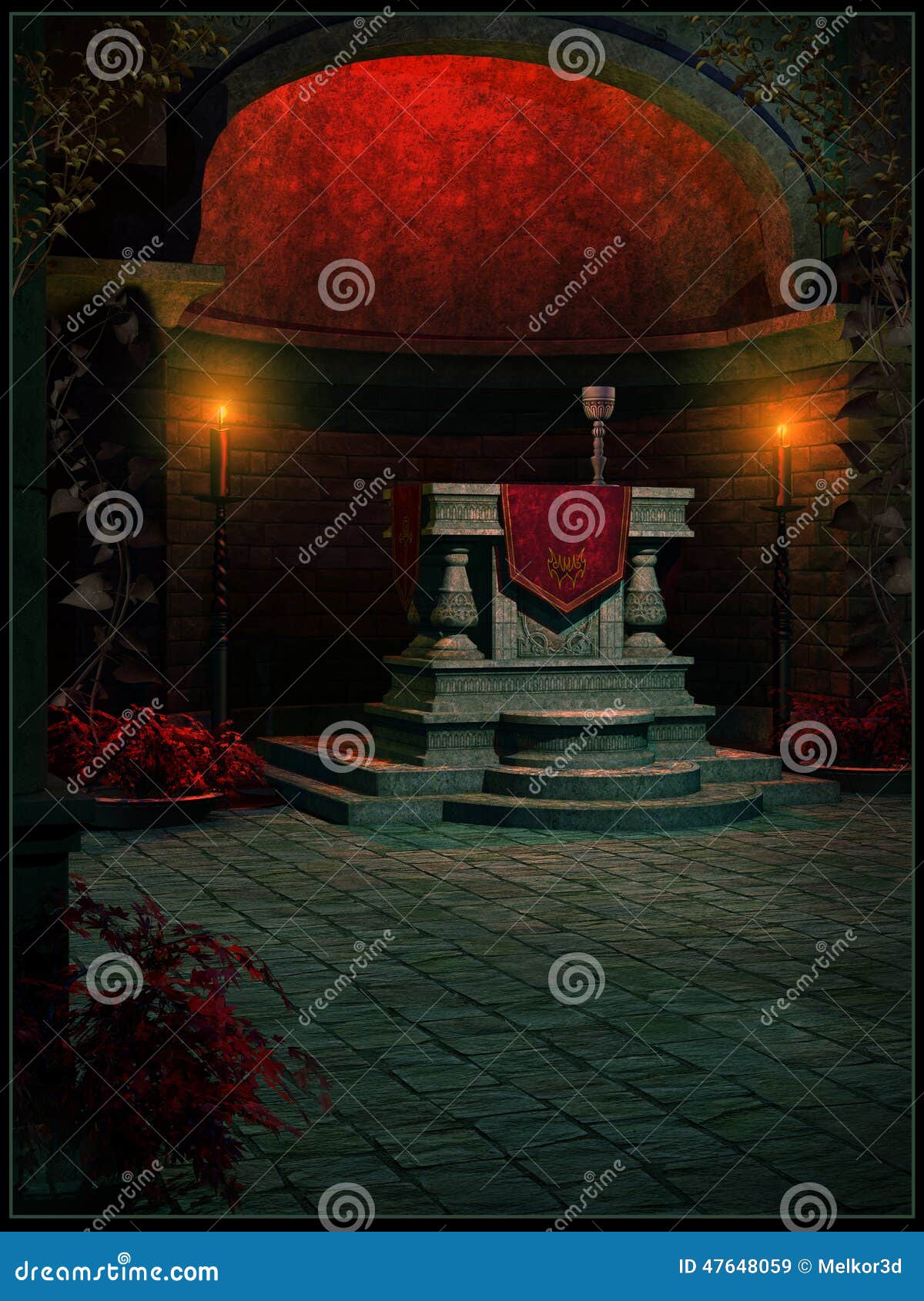 Altar In The Old Temple Stock Image | CartoonDealer.com #47648059