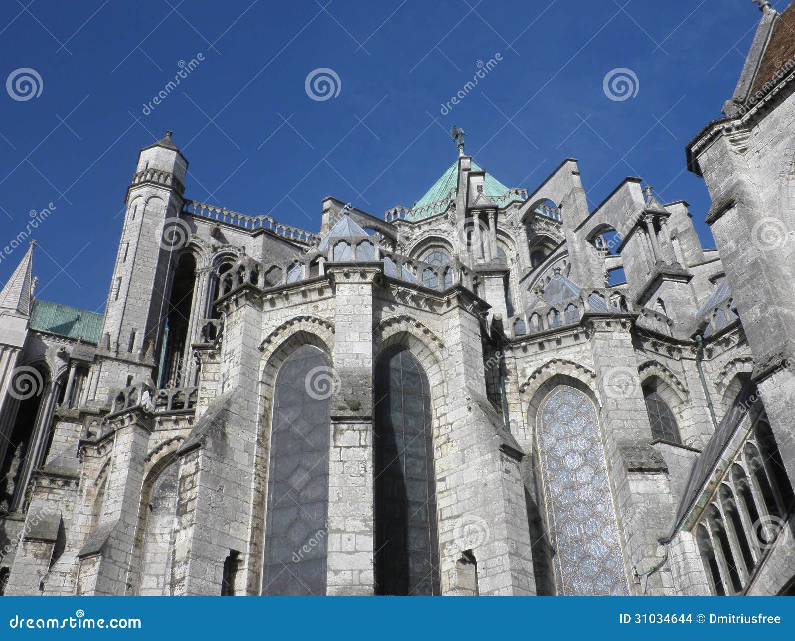 Altar Part of Chartres Cathedral Stock Photo - Image of peace, bluesky ...