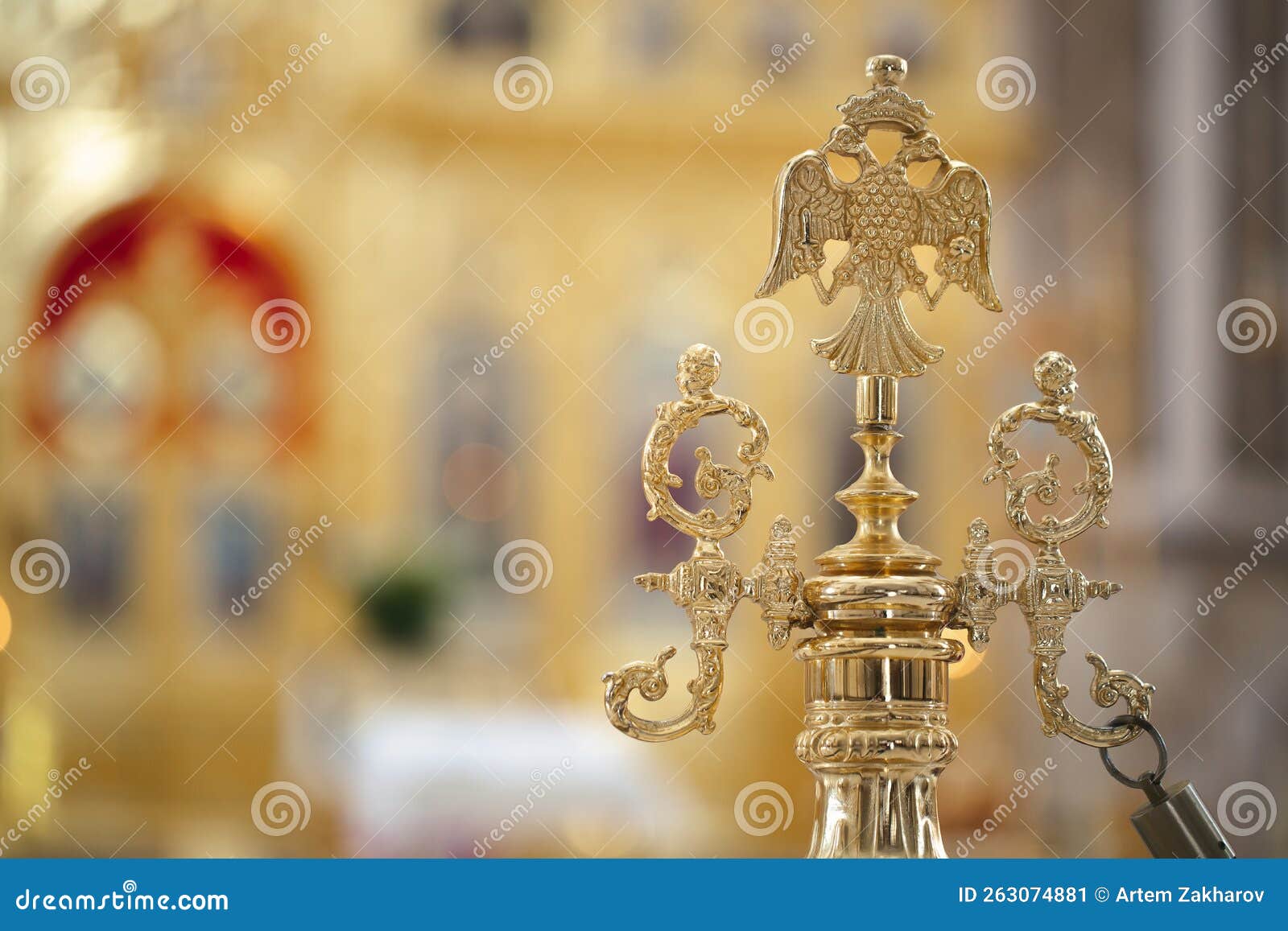 The Altar and Pulpit in the Cathedral before the Wedding Ceremony ...