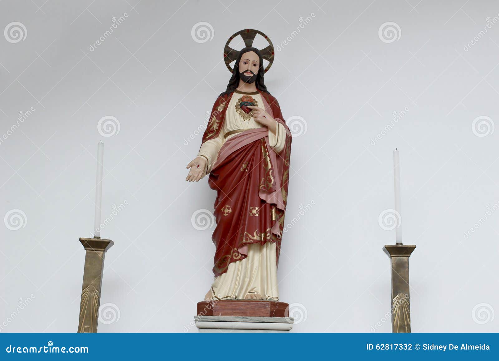Altar of the Sacred Heart of Jesus Stock Photo - Image of altar, symbol ...
