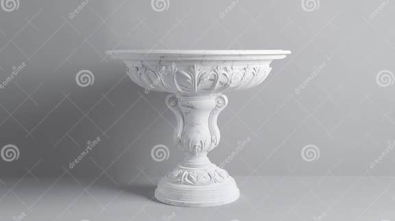 An Altar Table, Isolated on a White Background, Rendered in 3D with ...